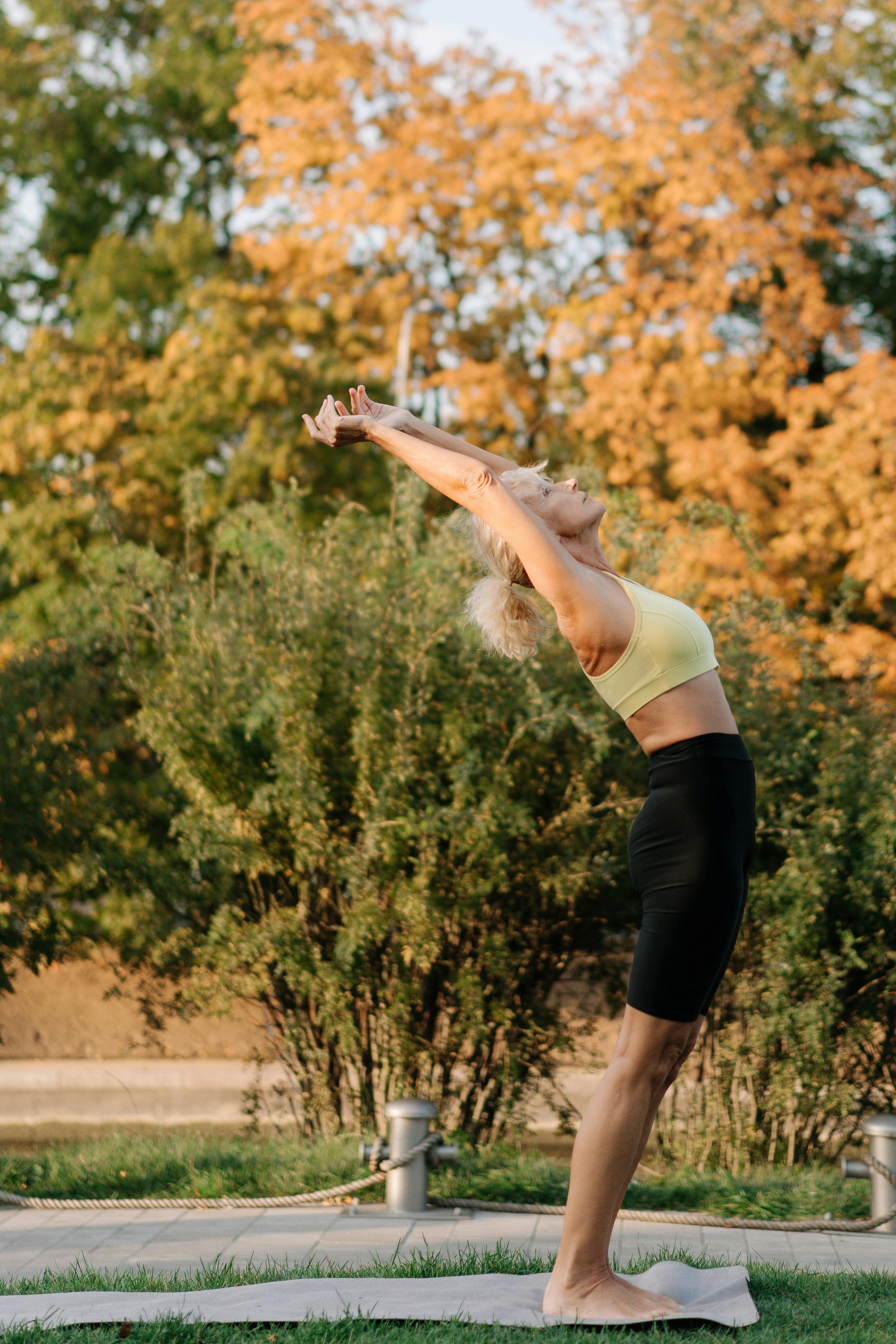 A Woman Stretching · Free Stock Photo