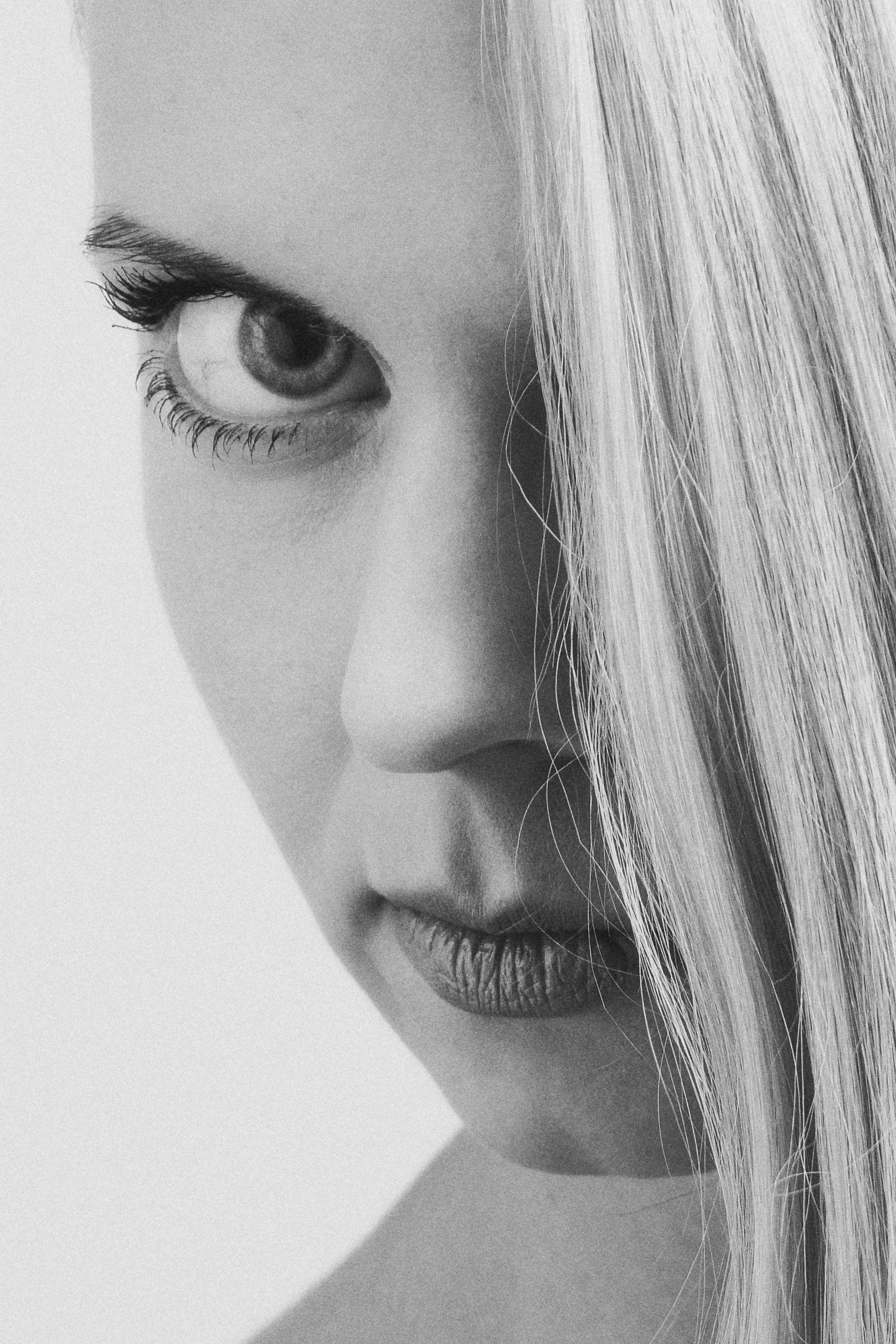 Half Face Photo of a Beautiful Woman · Free Stock Photo