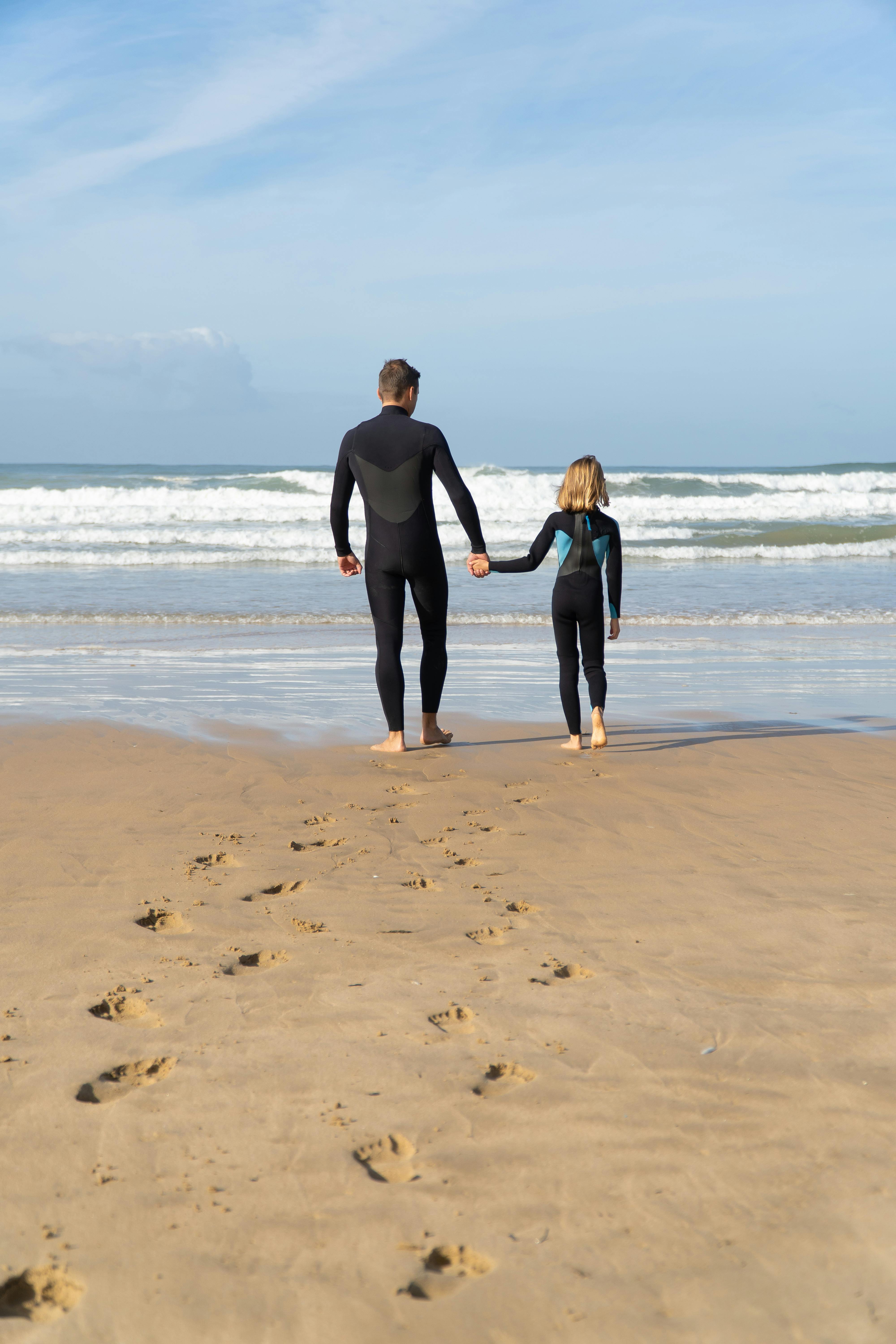 Back View of People Walking on the Beach · Free Stock Photo