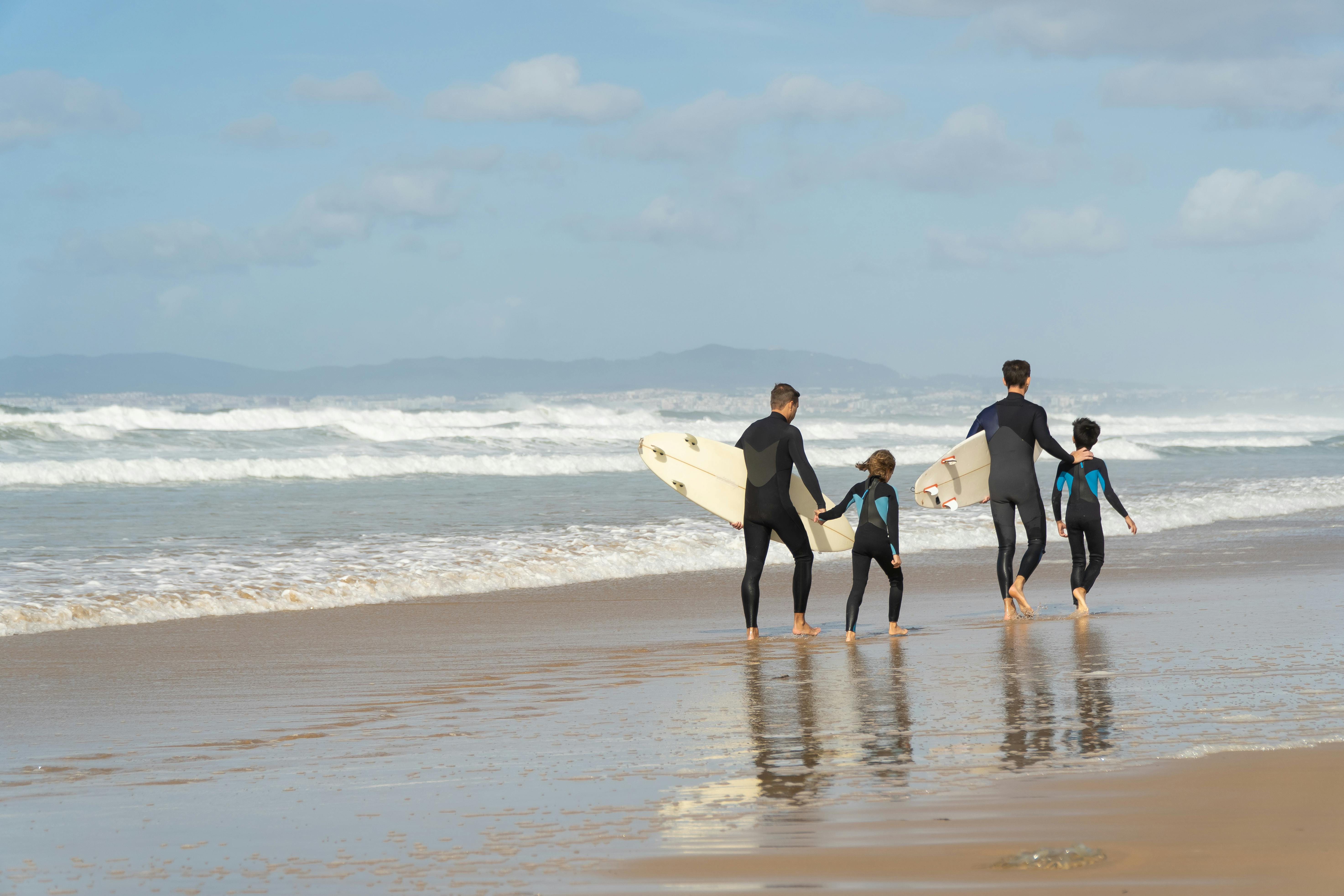 People Walking at the Beach Together · Free Stock Photo