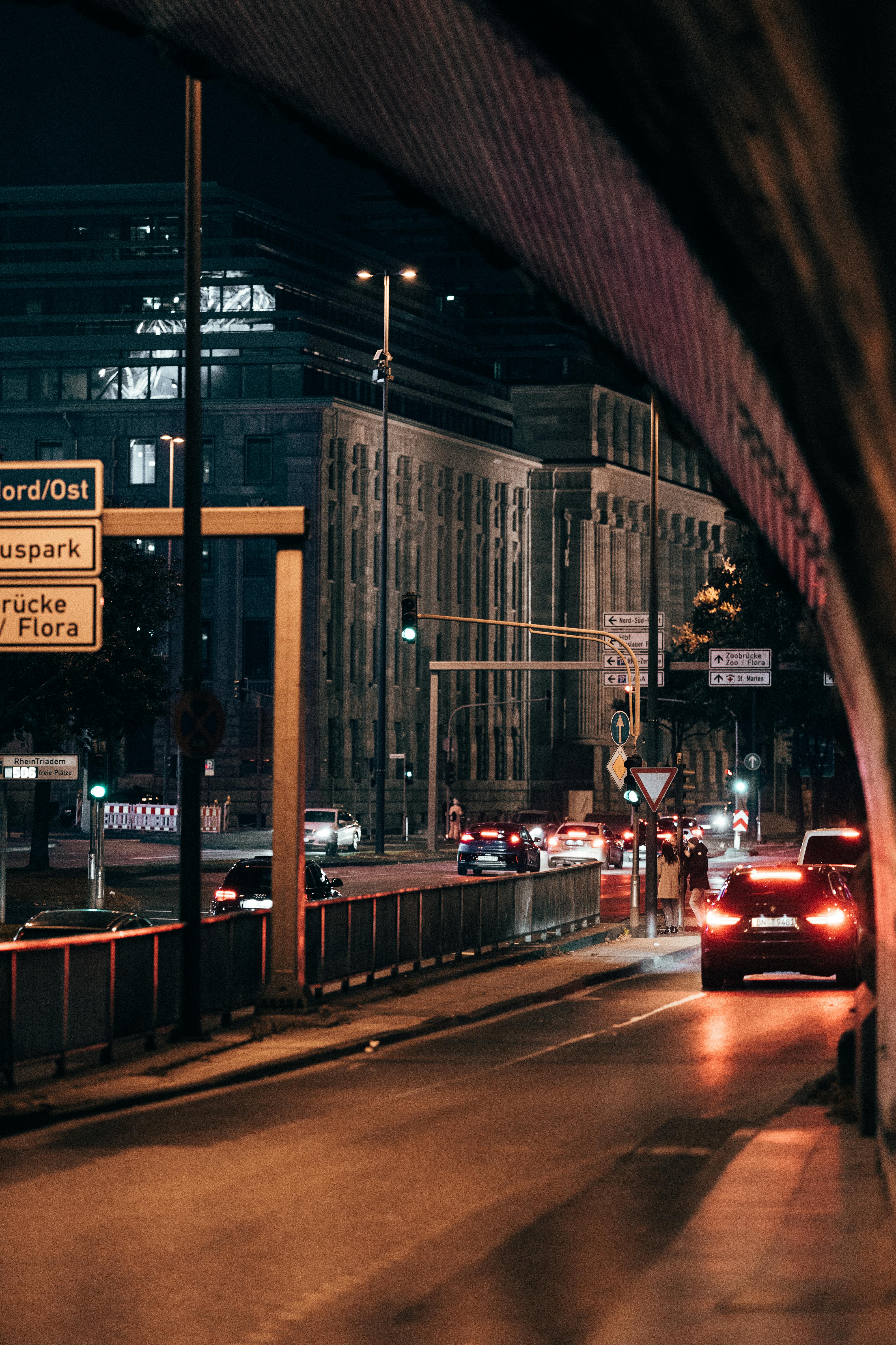 Photo Of City Road At Night Time · Free Stock Photo
