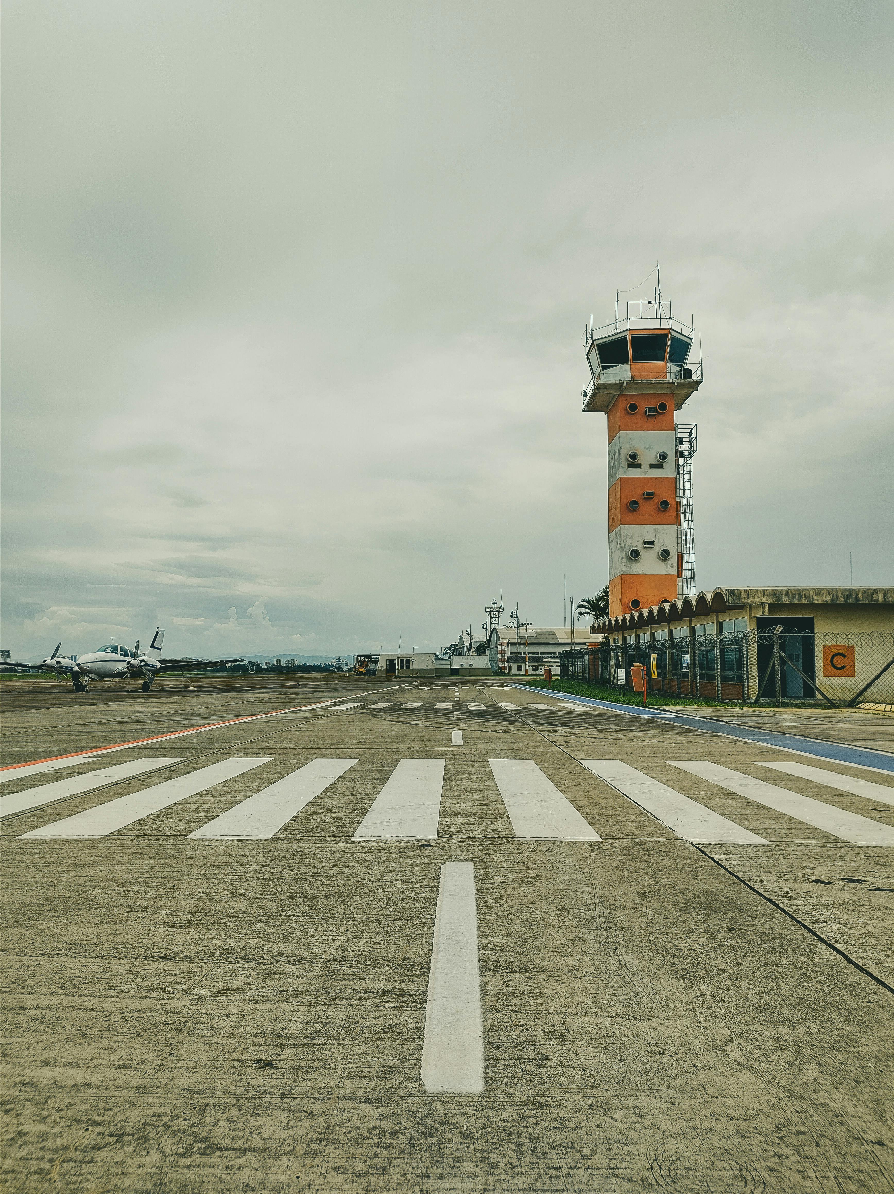 An Air Traffic Control Tower in an Airport · Free Stock Photo