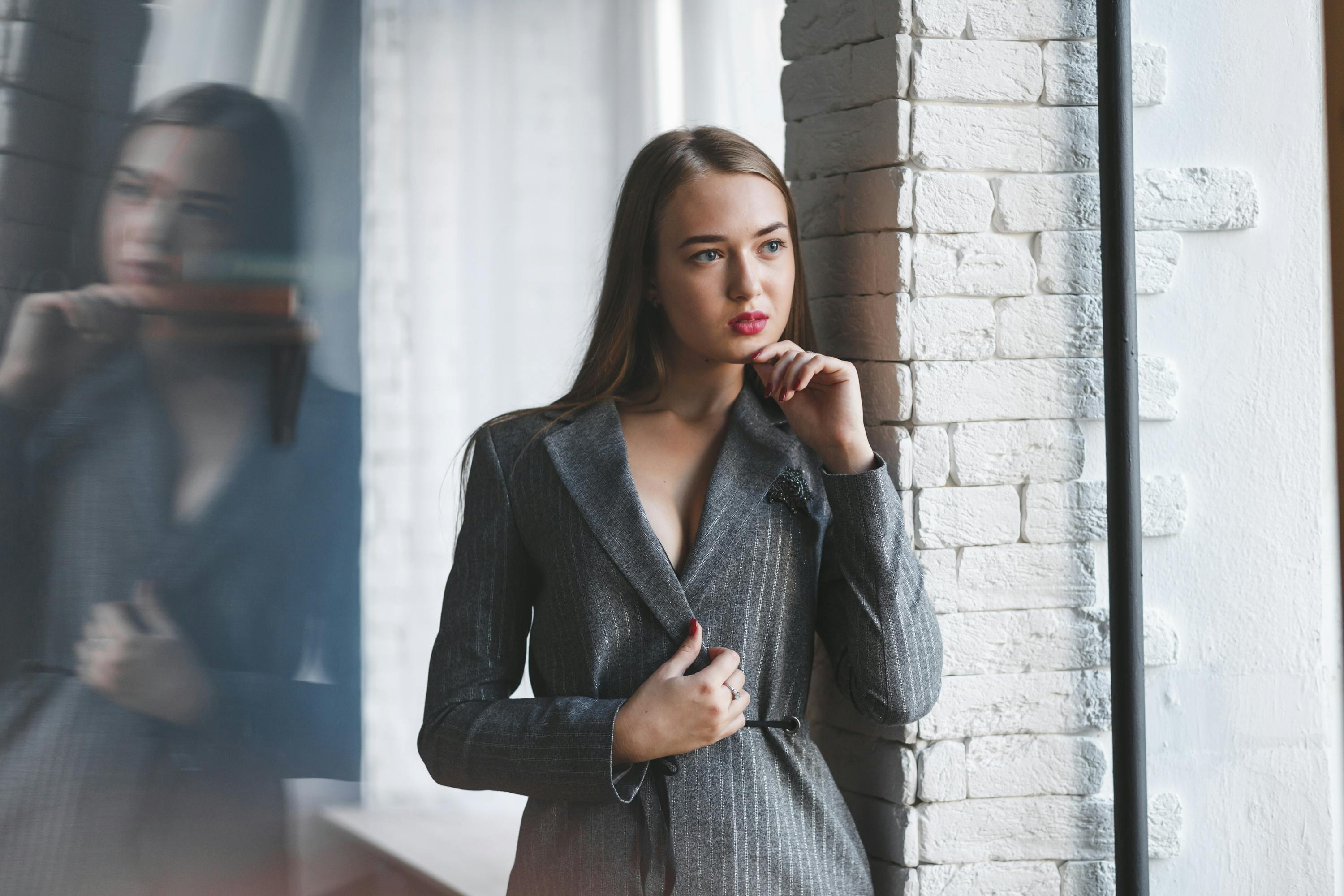 Woman Wearing Red Beret Eating a Bread · Free Stock Photo