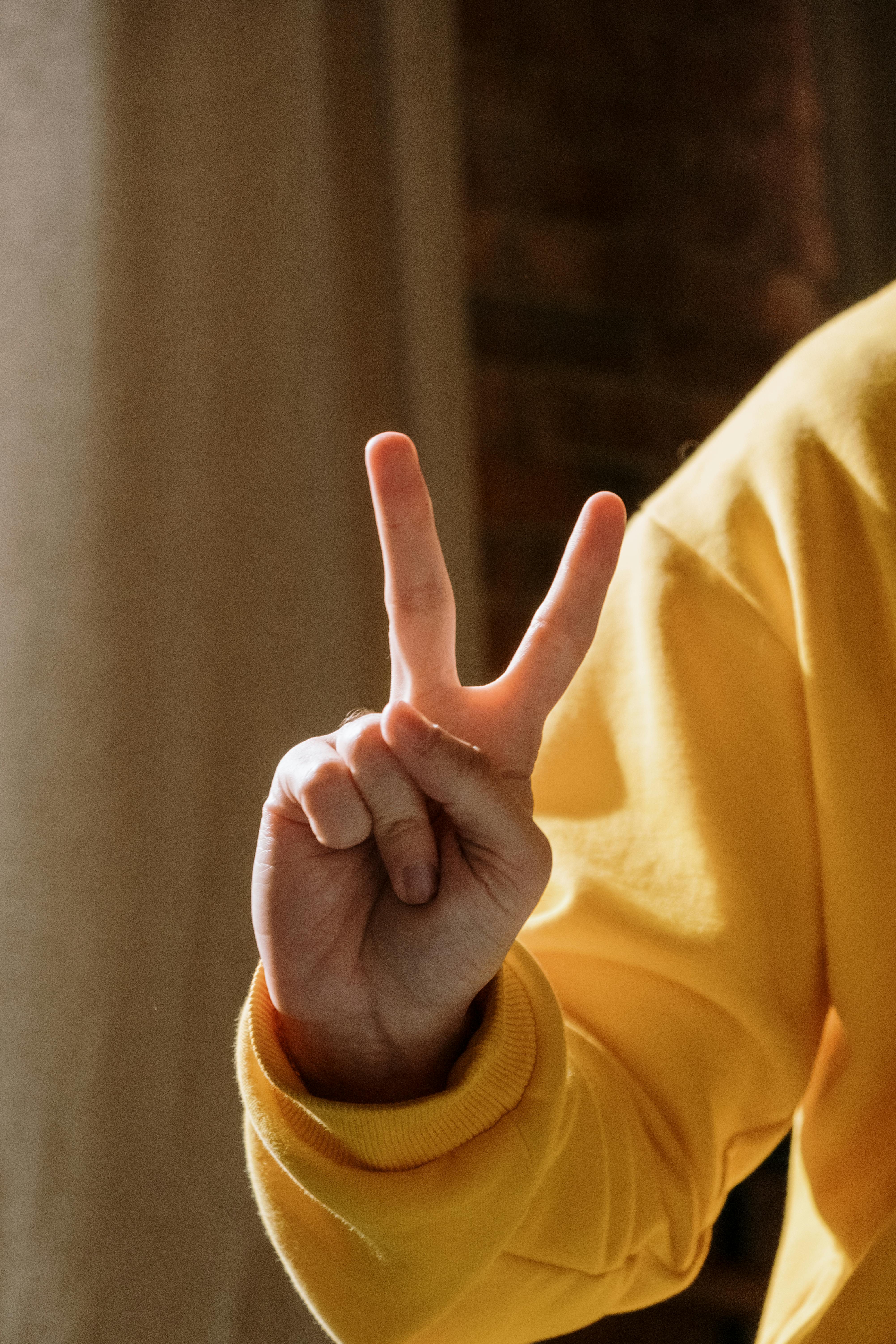 A Person Doing Sign Language · Free Stock Photo