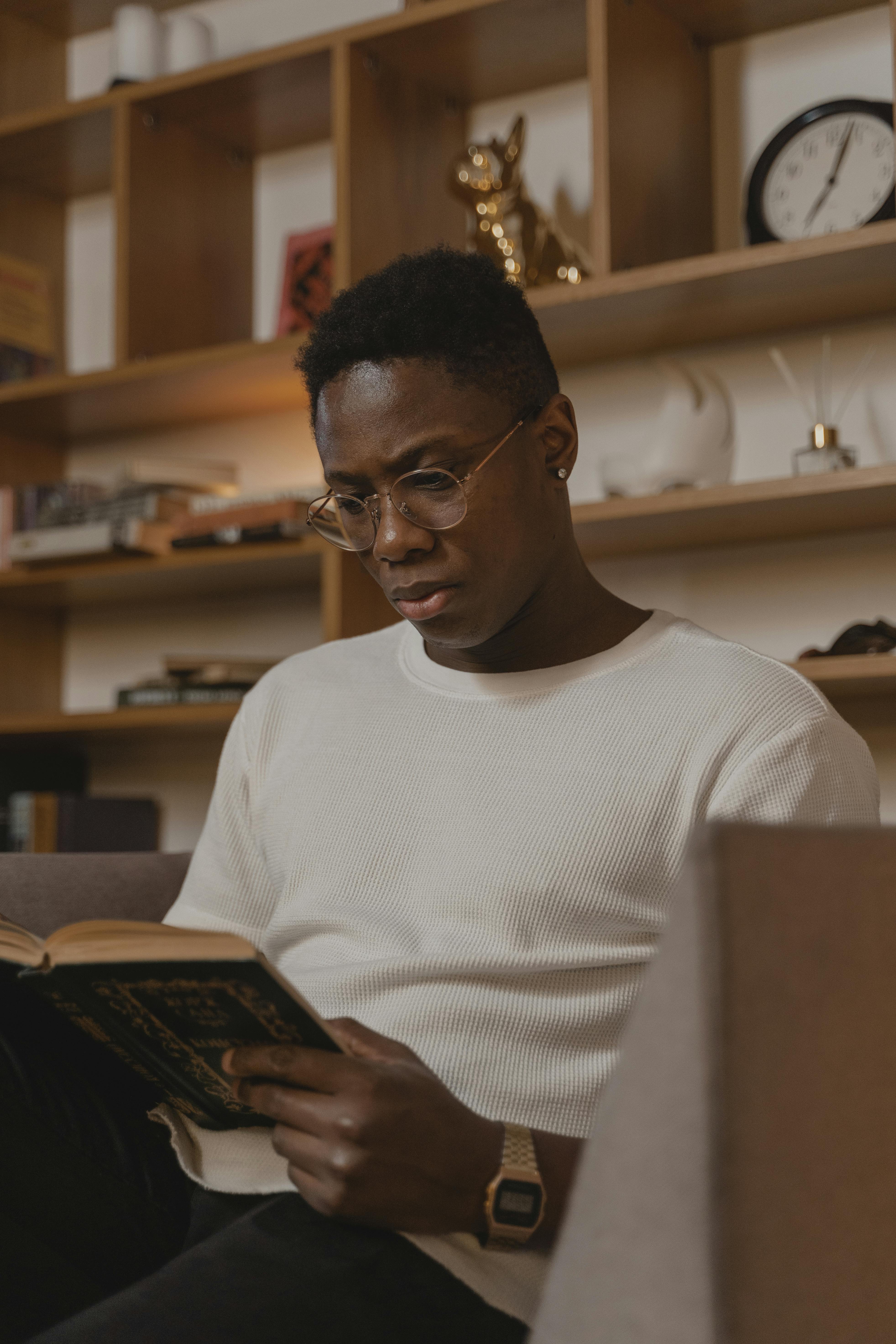 Man Reading Book · Free Stock Photo