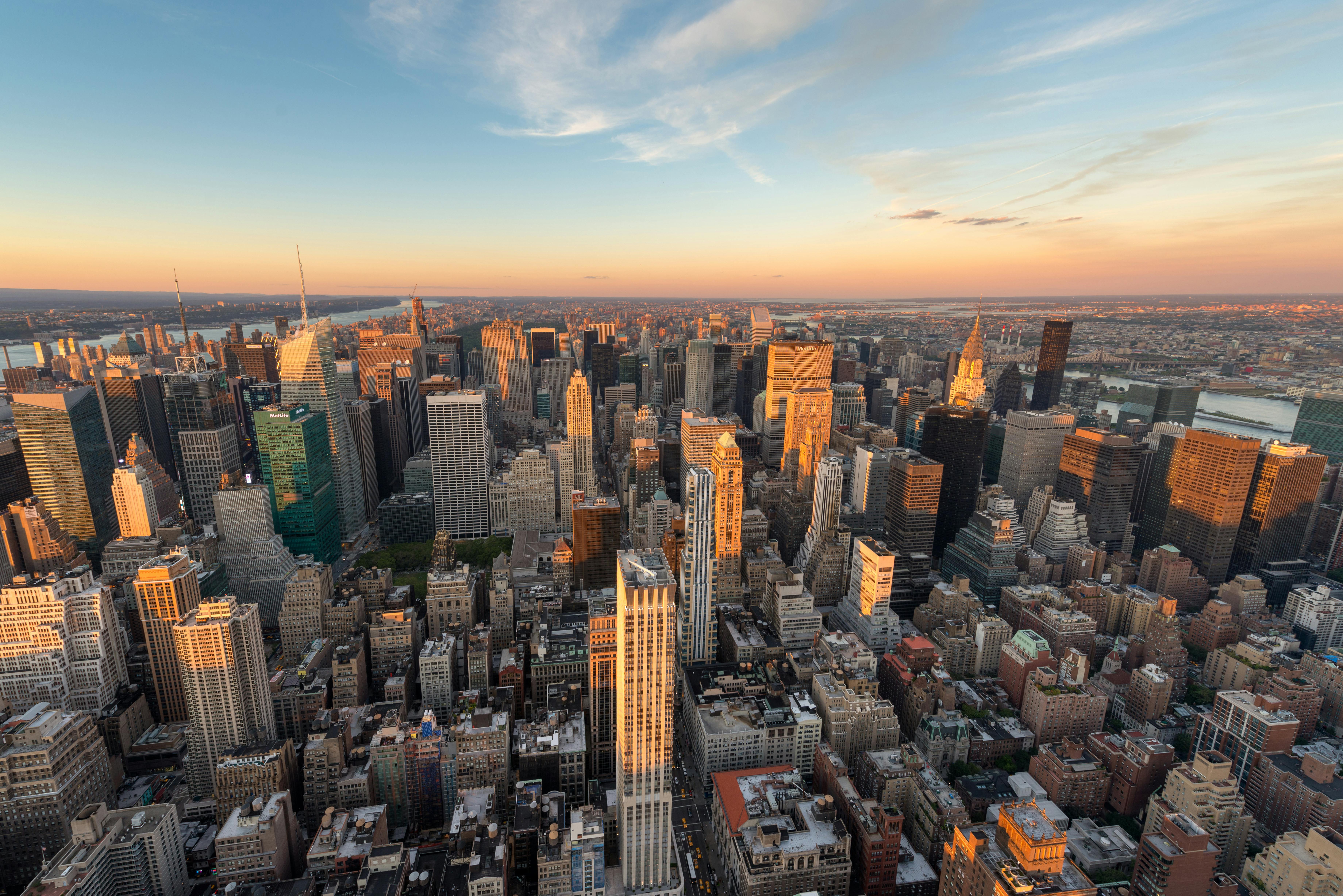 Aerial View of City Buildings · Free Stock Photo