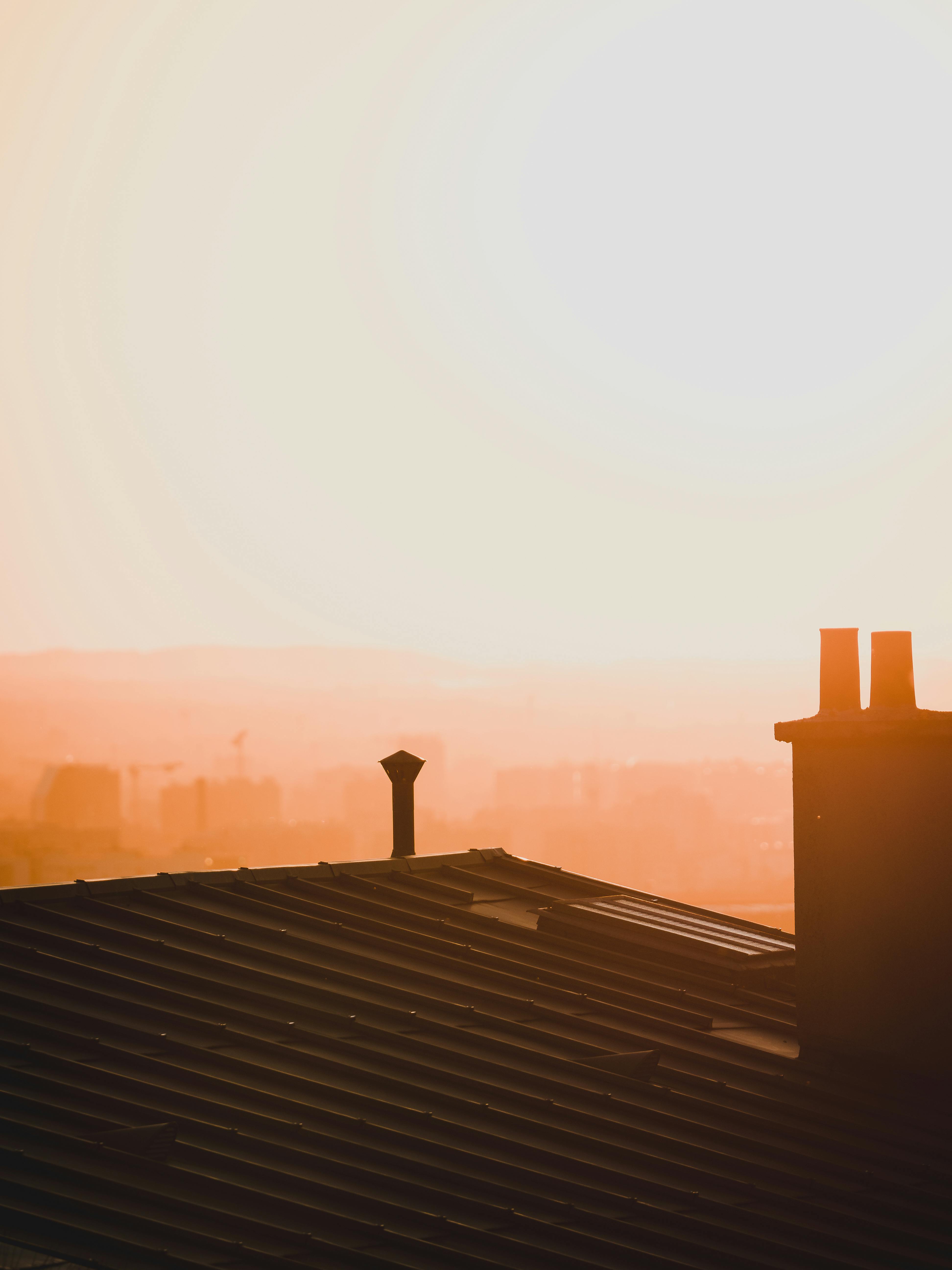 Photo of a Rooftop During Sunrise · Free Stock Photo
