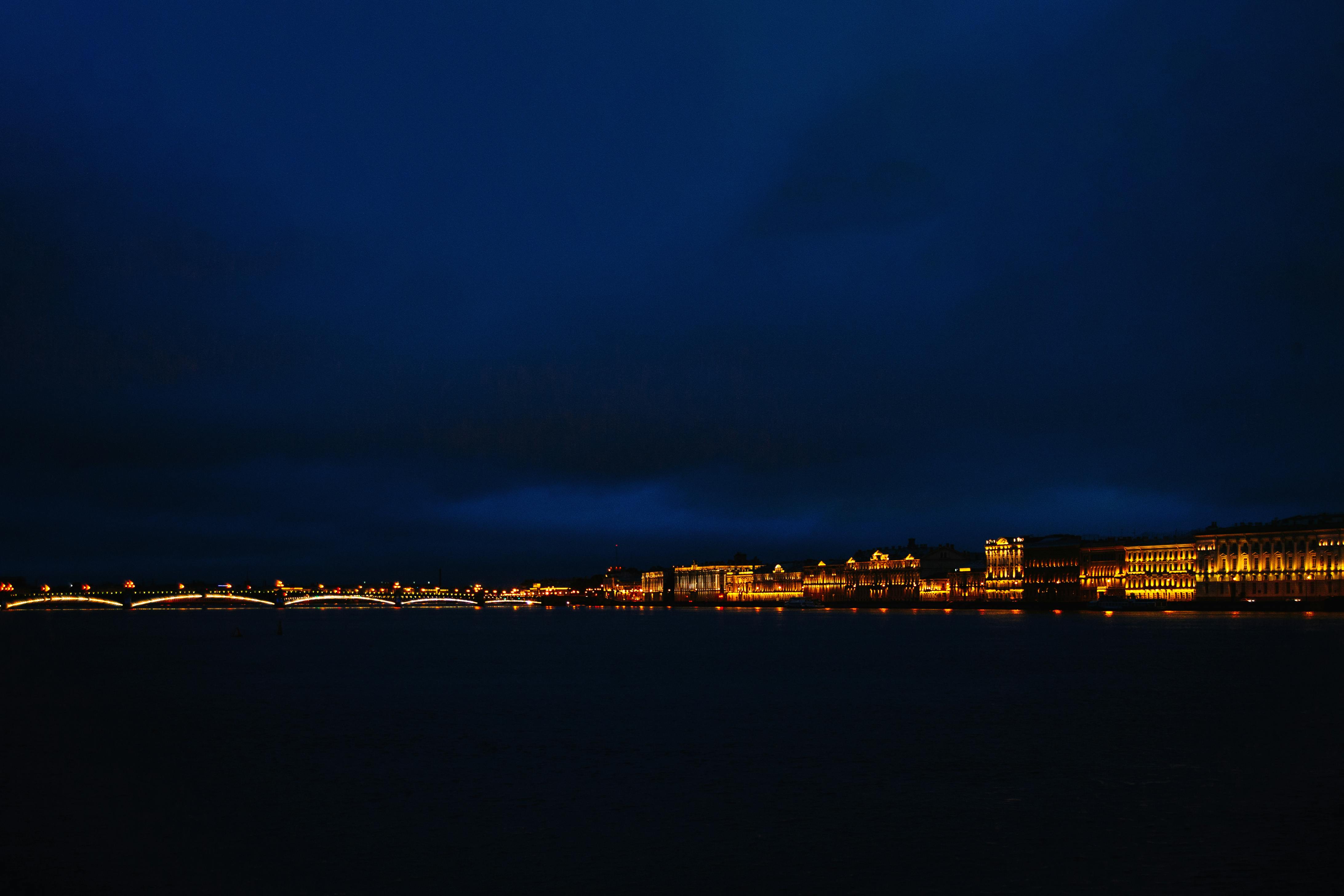 City Skyline during Night Time · Free Stock Photo