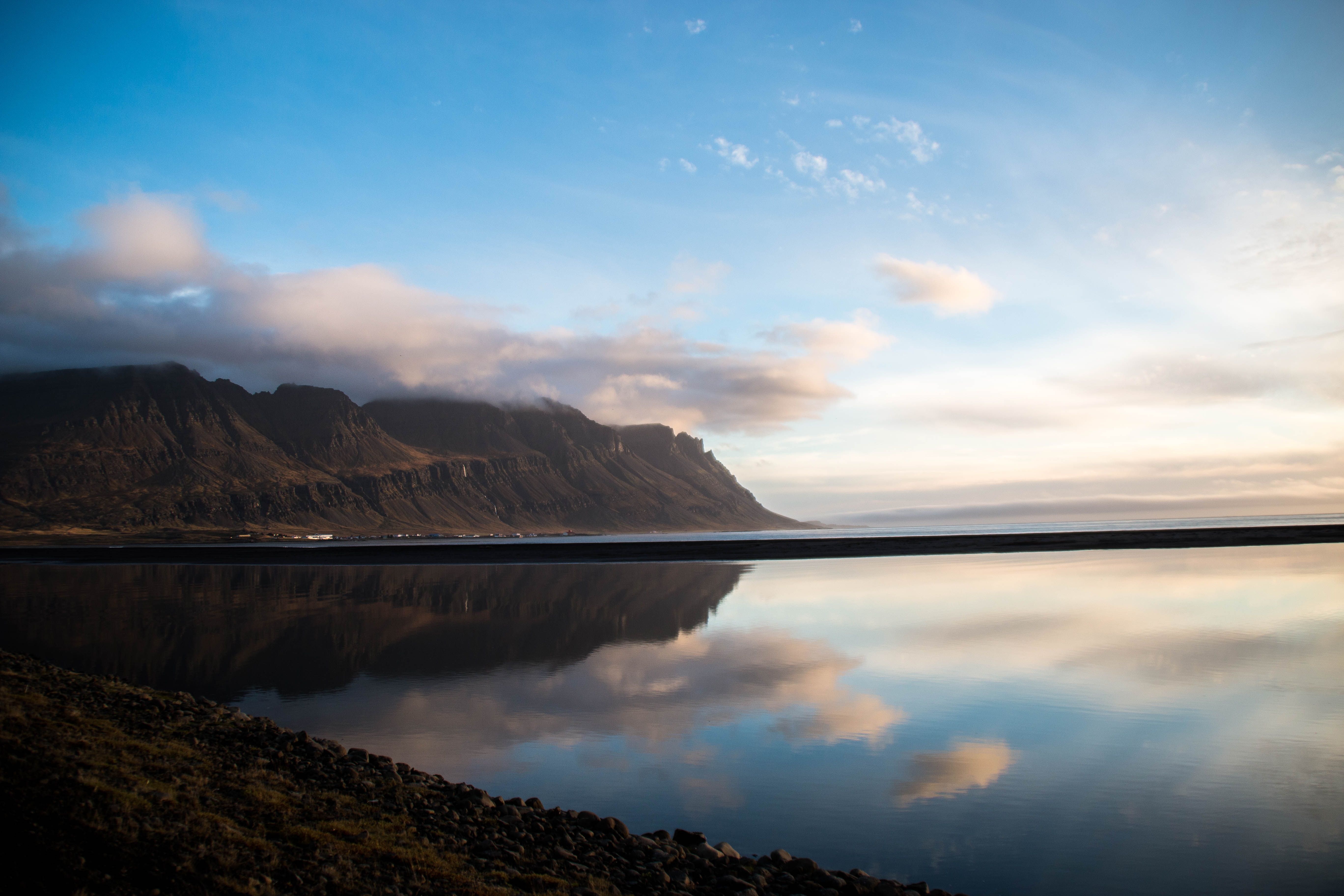 Scenic View of Mountains near the Sea · Free Stock Photo