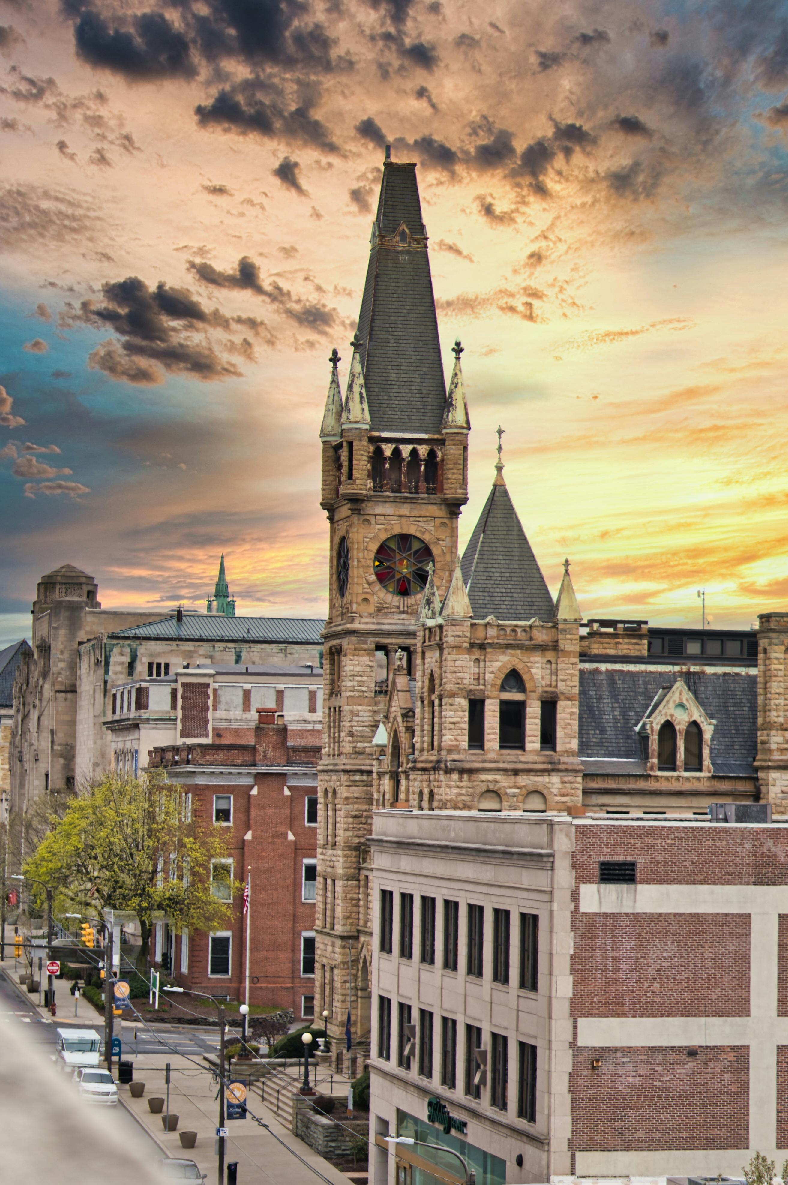 Gothic Church at Sunset · Free Stock Photo