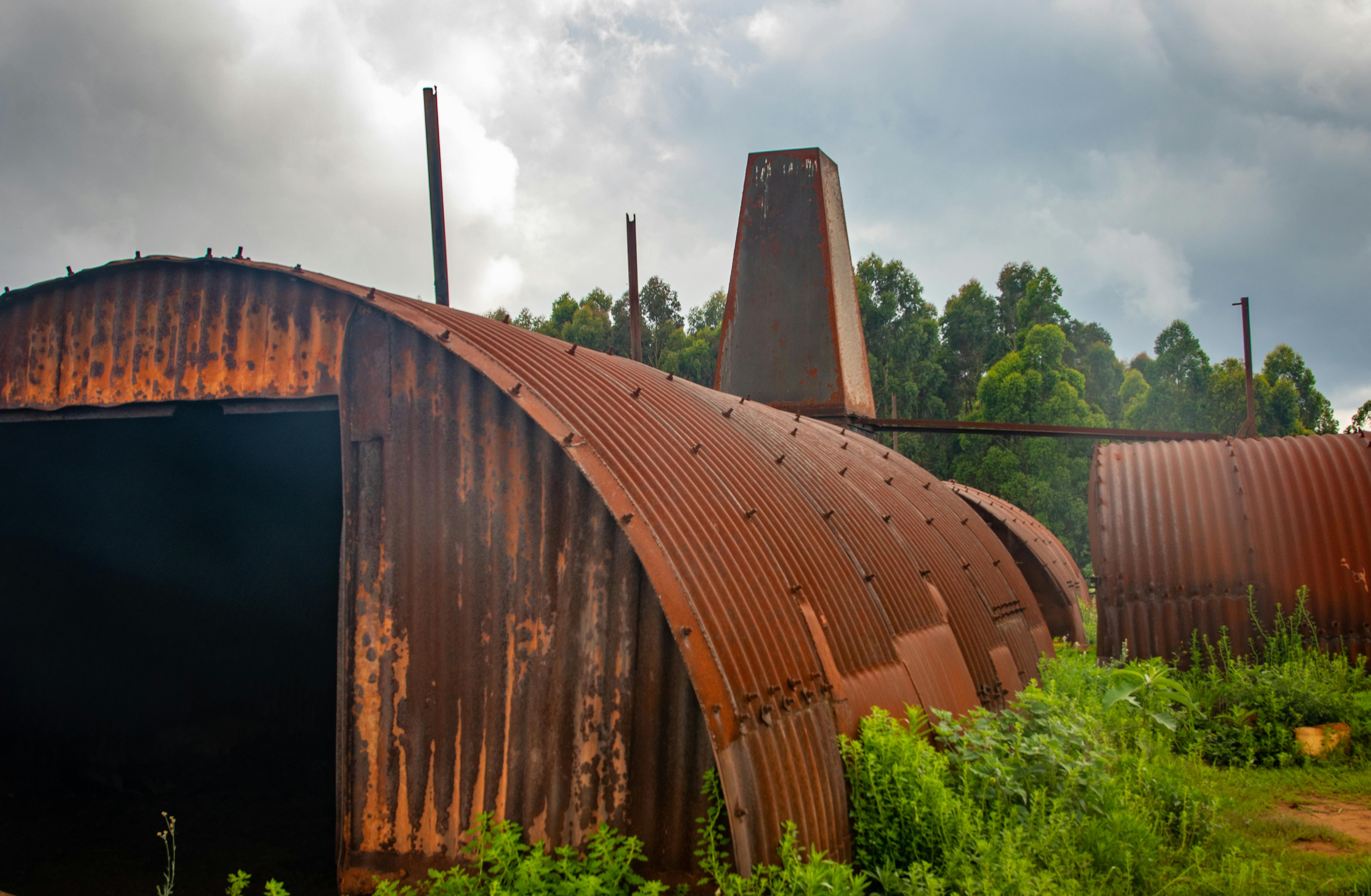 Steel Barn in Close-up Photography · Free Stock Photo