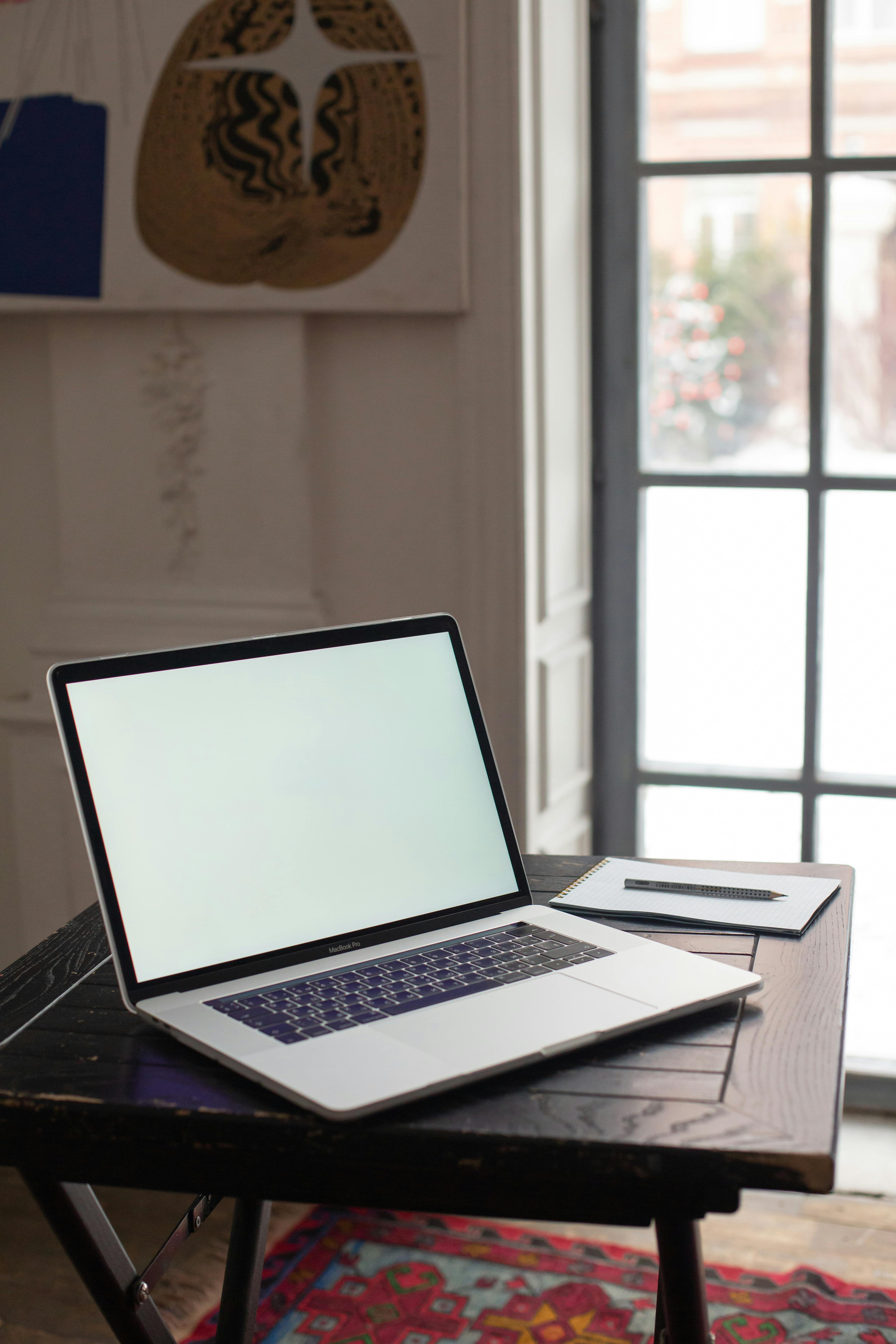Close Up of Laptop on Table · Free Stock Photo