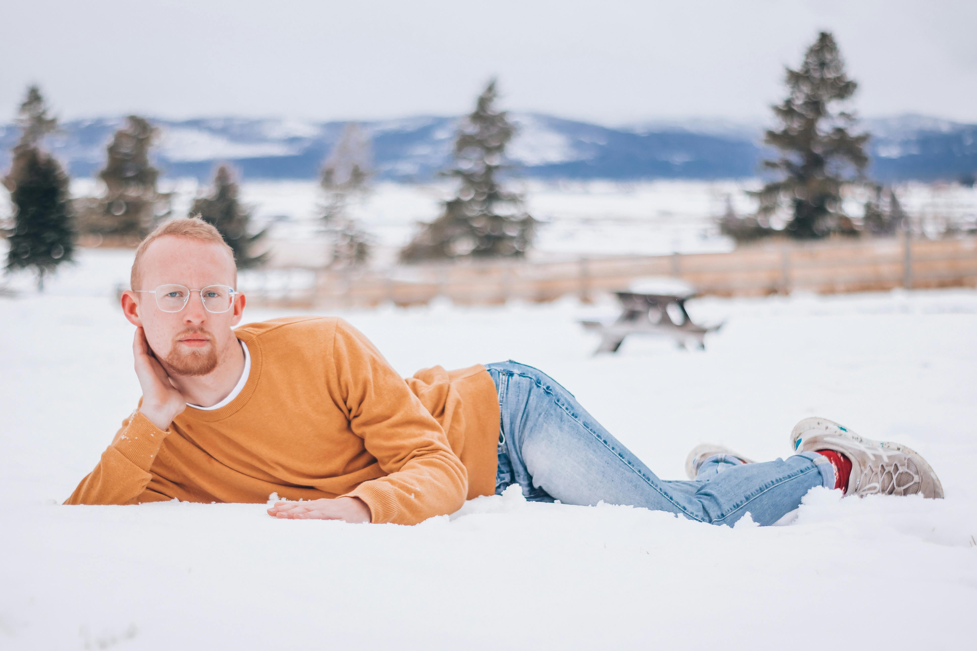 A Man Lying on the Ground · Free Stock Photo