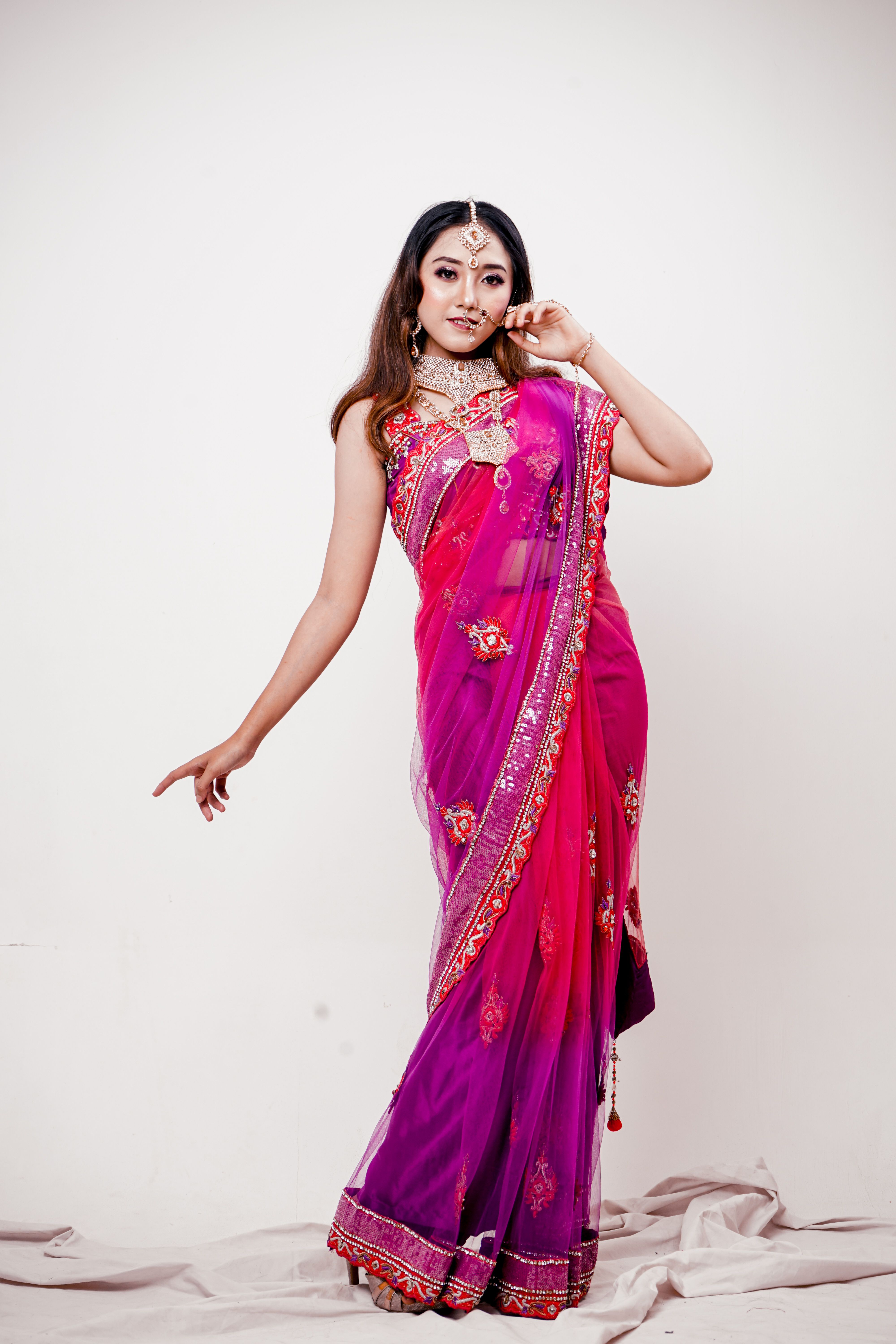Beautiful Woman in Sari · Free Stock Photo