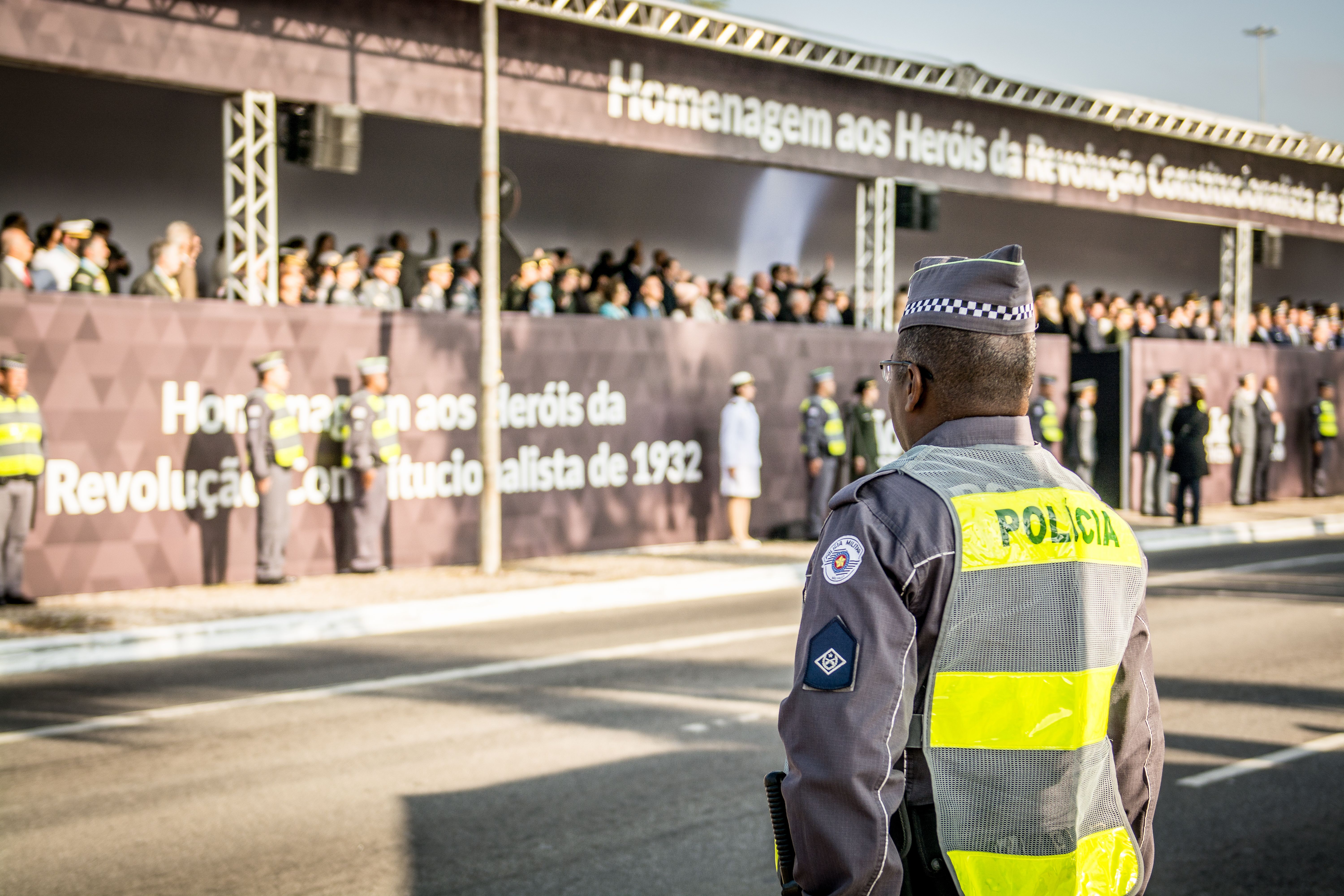 Police Officer Waiting on Zebra Crossing · Free Stock Photo