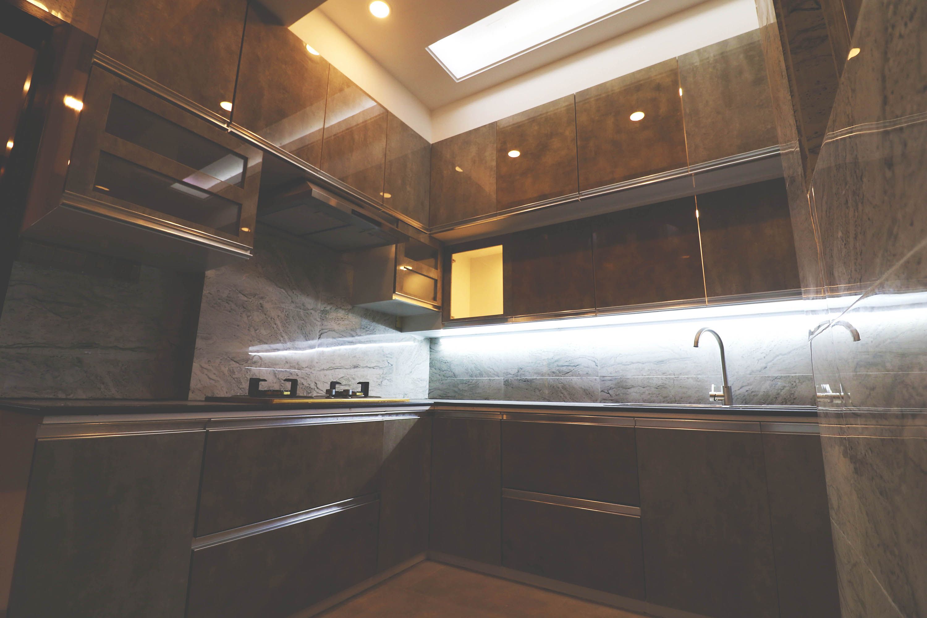 Modern Minimalist Kitchen Interior Design Free Stock Photo