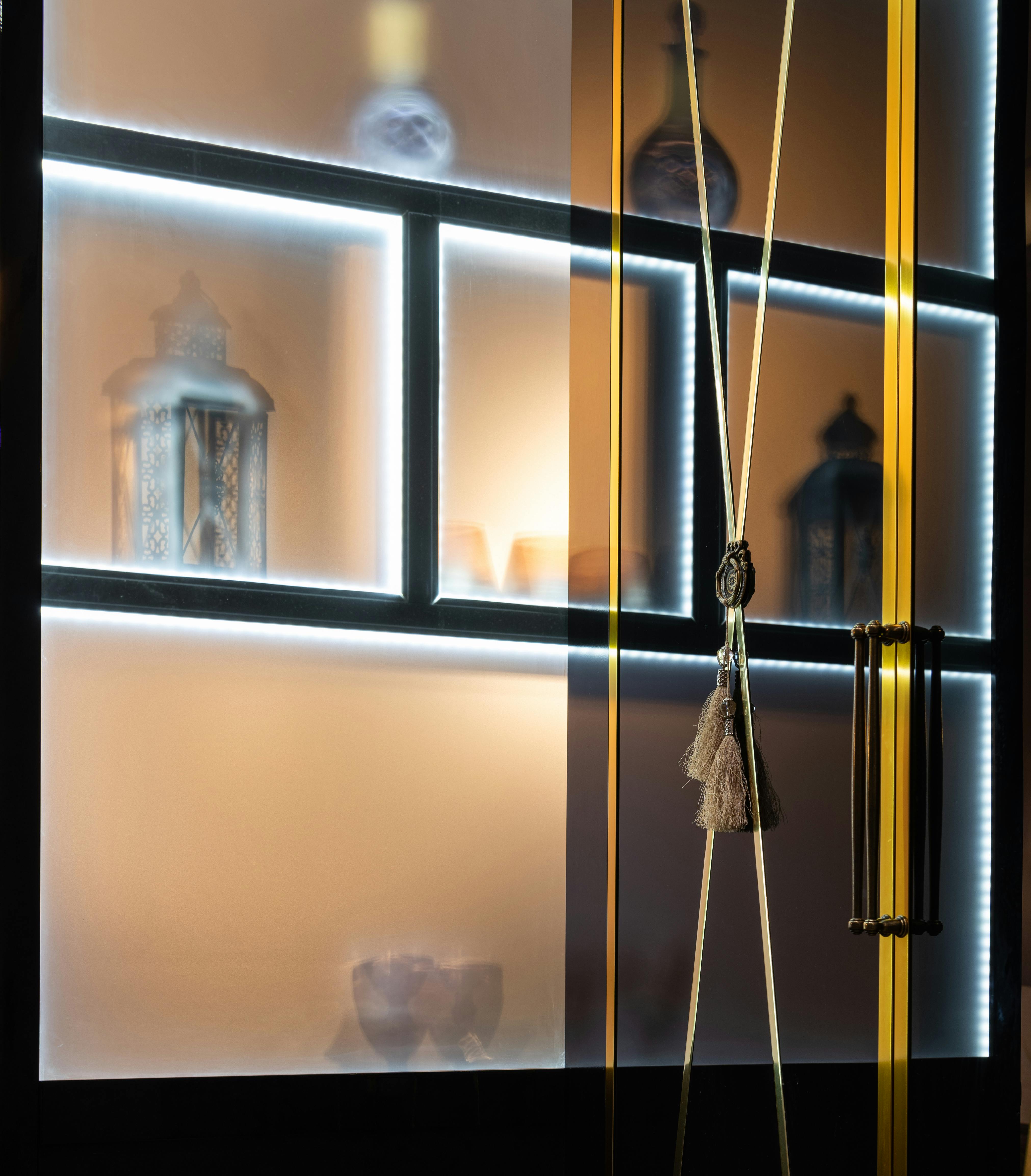 Assorted glasses on shiny surface with shadows in sunlight · Free Stock ...