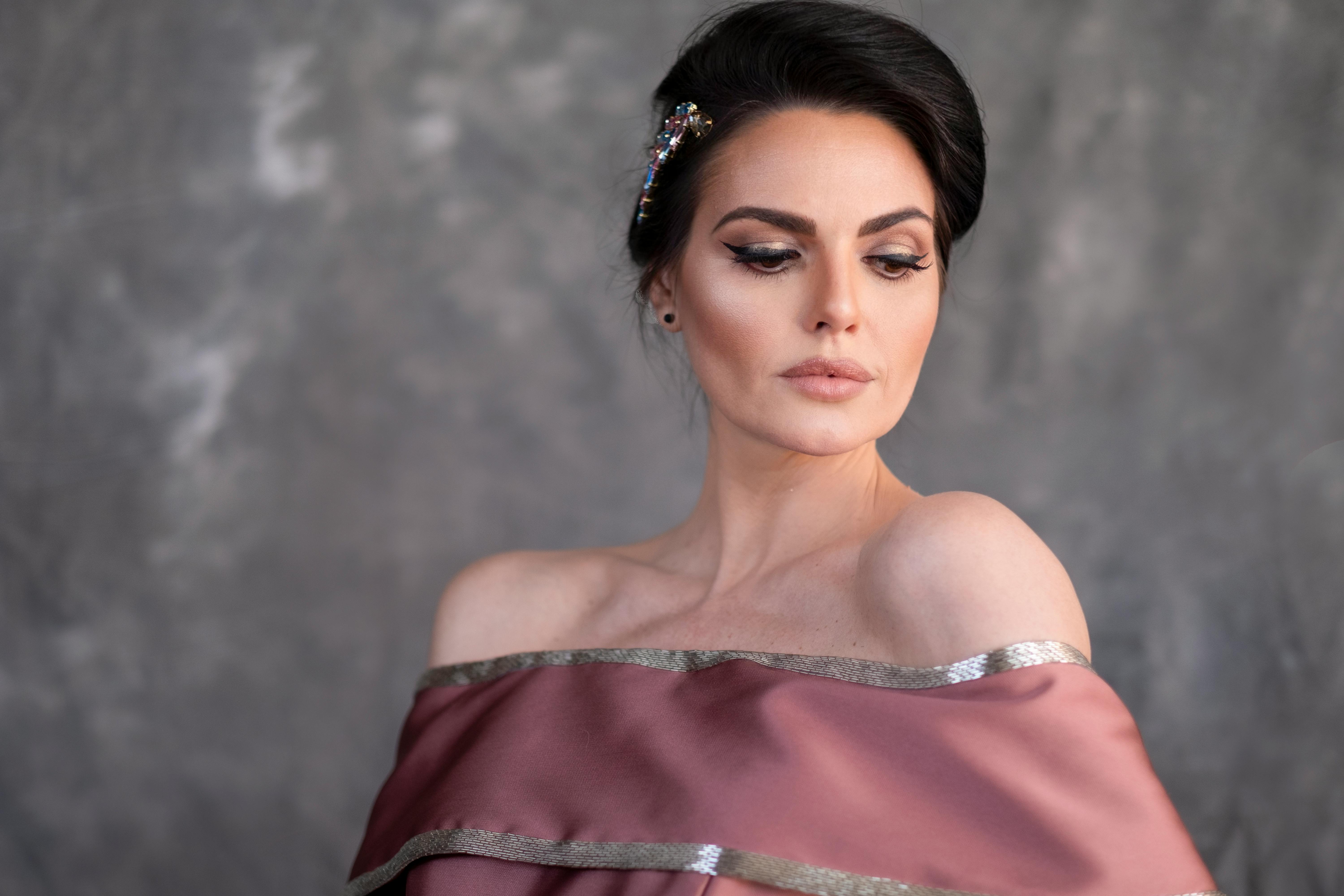 A Female Model Looking Down · Free Stock Photo