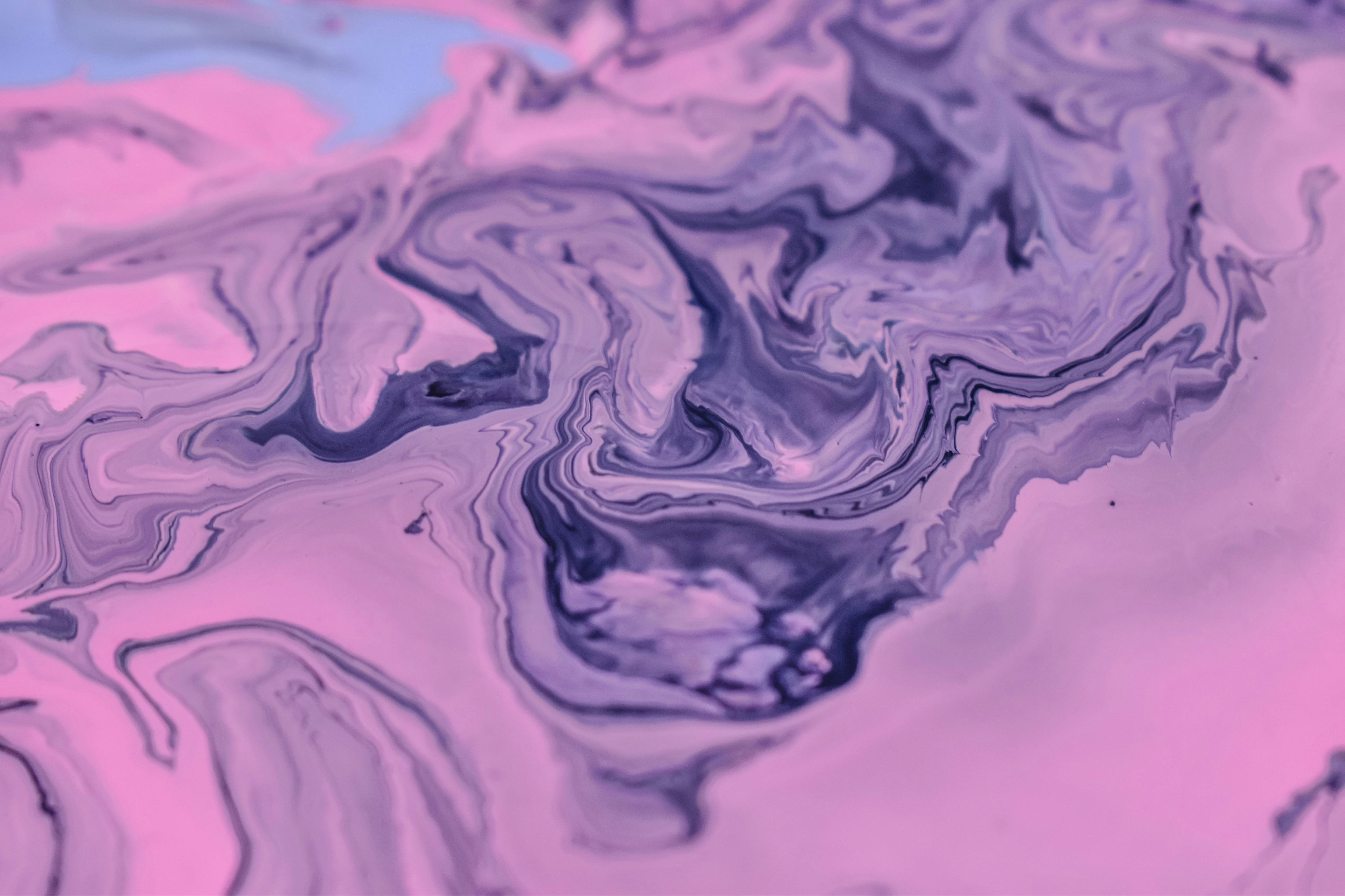 Purple Paint in Close-up Shot · Free Stock Photo