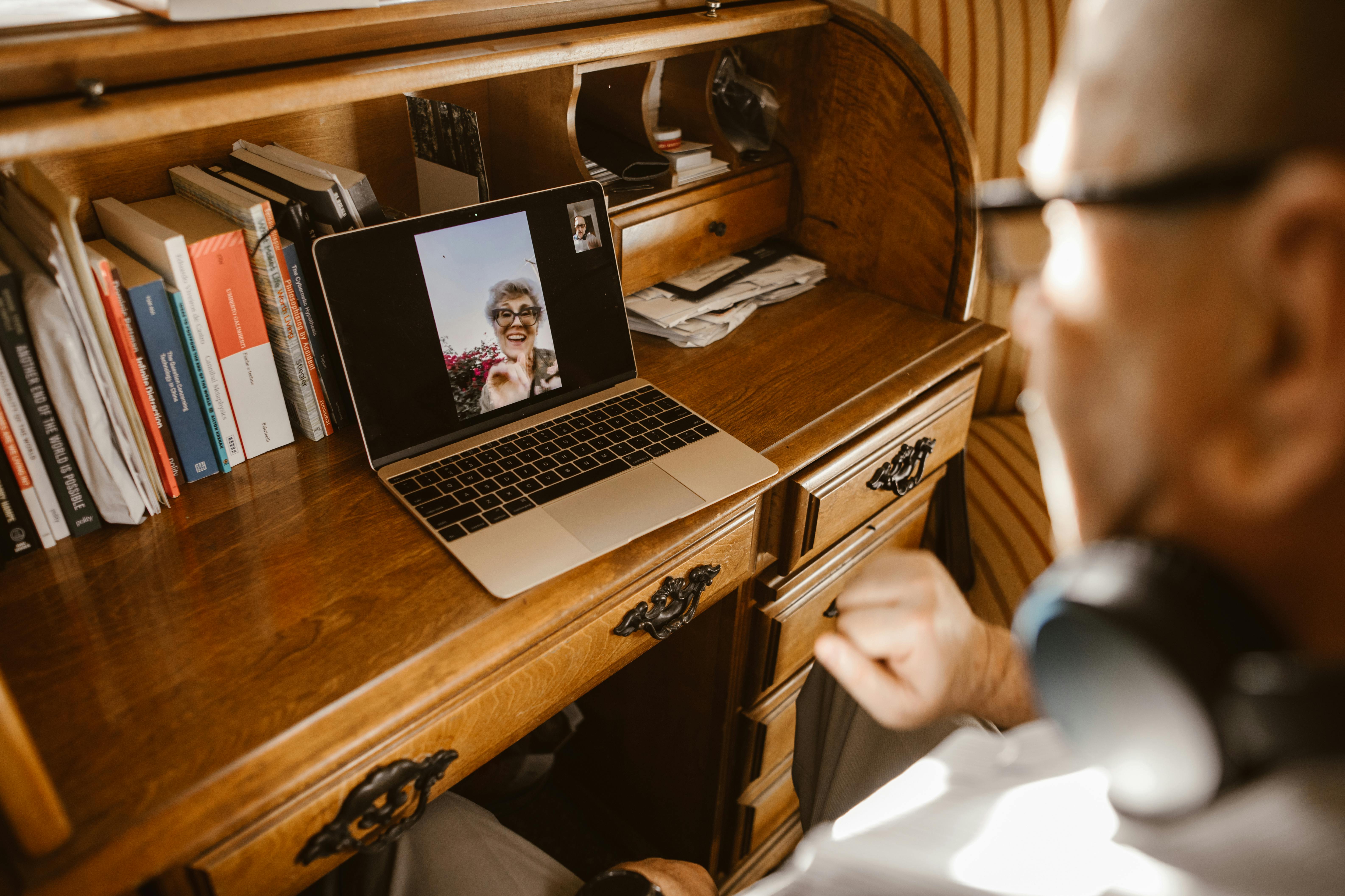 A Person in a Video Call · Free Stock Photo