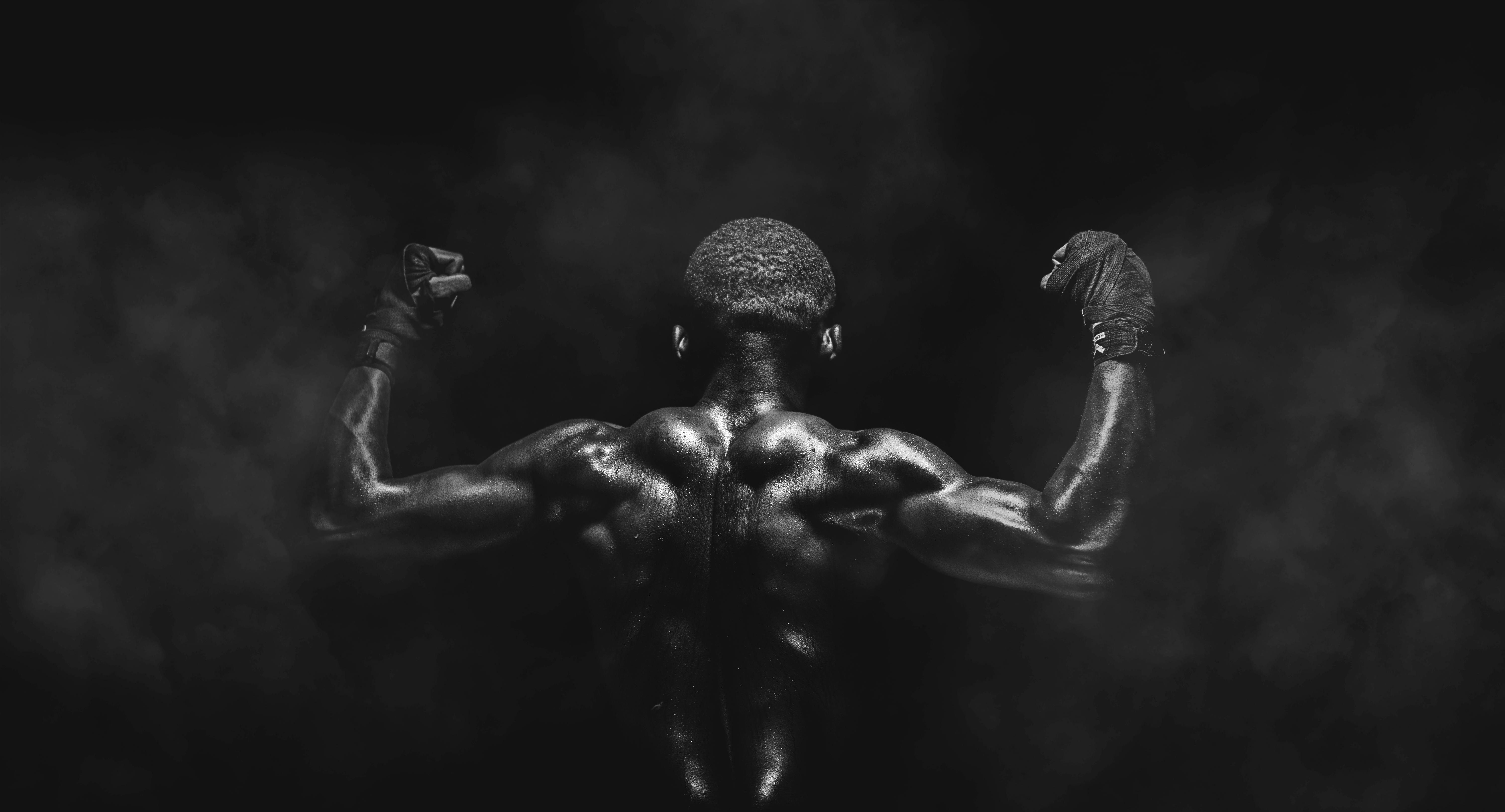 Back View of a Bodybuilder Man · Free Stock Photo