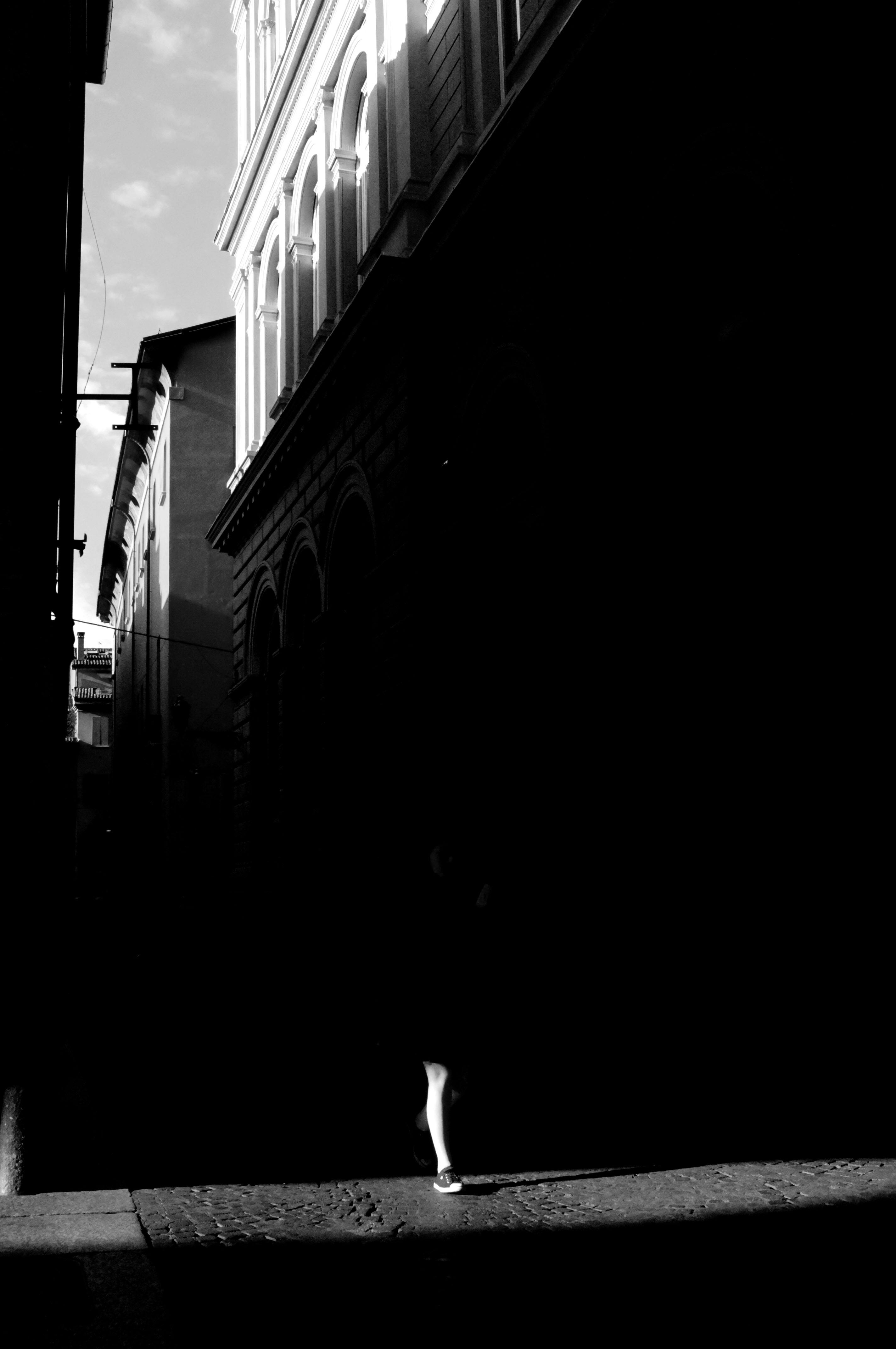 Grayscale Photo of People Walking · Free Stock Photo