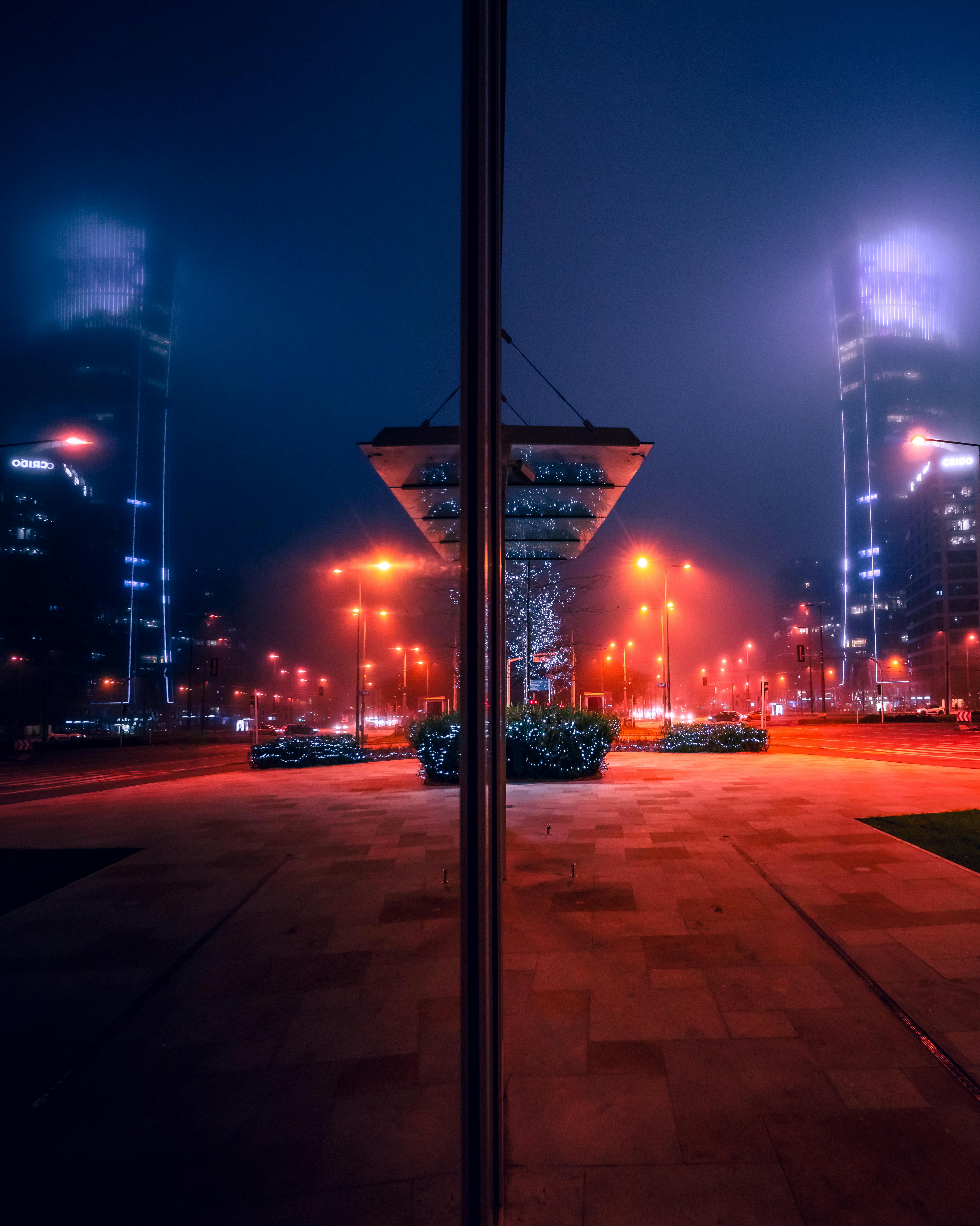Photo of Red Lights on a Street · Free Stock Photo