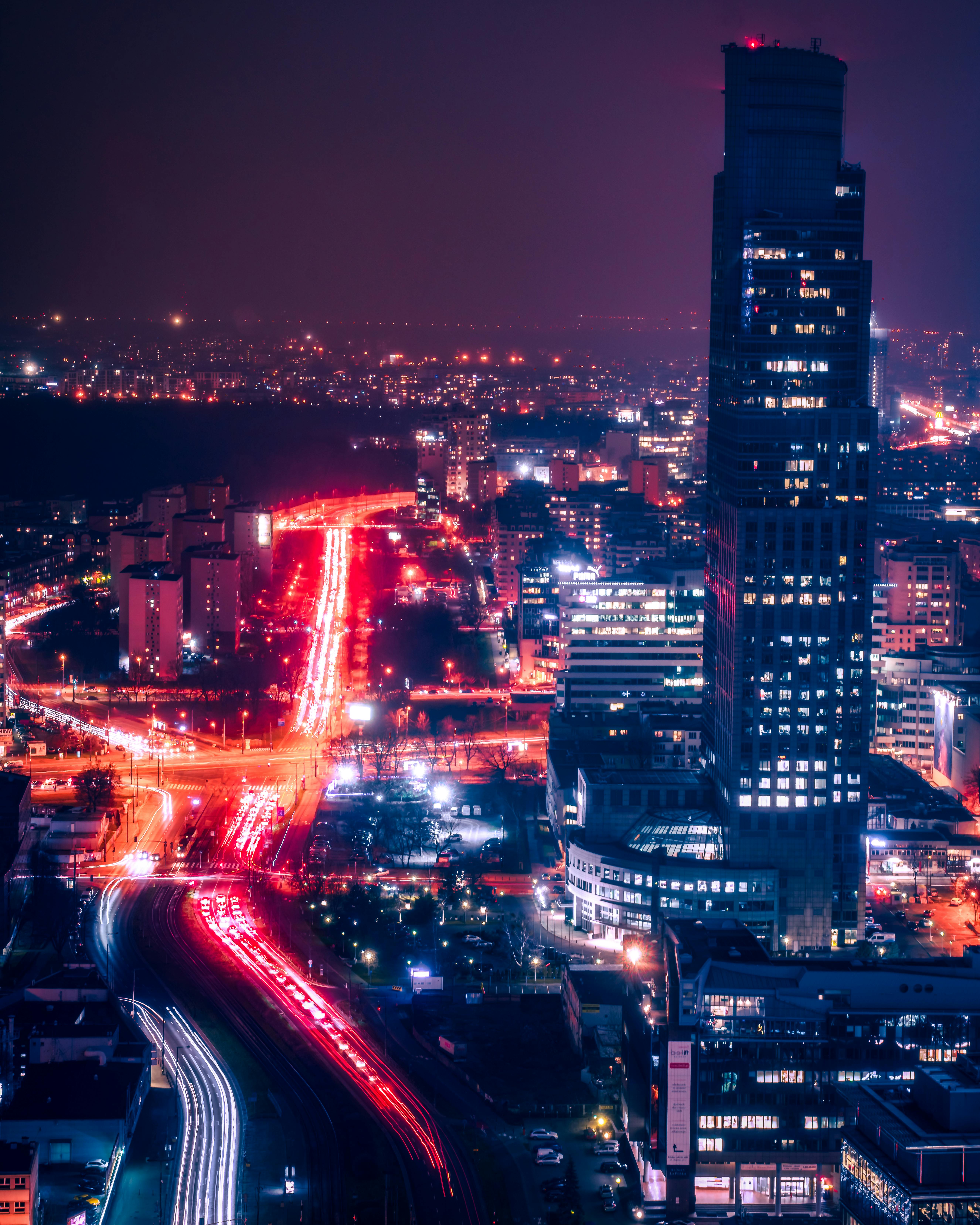 A Scenic View of a City During the Night · Free Stock Photo