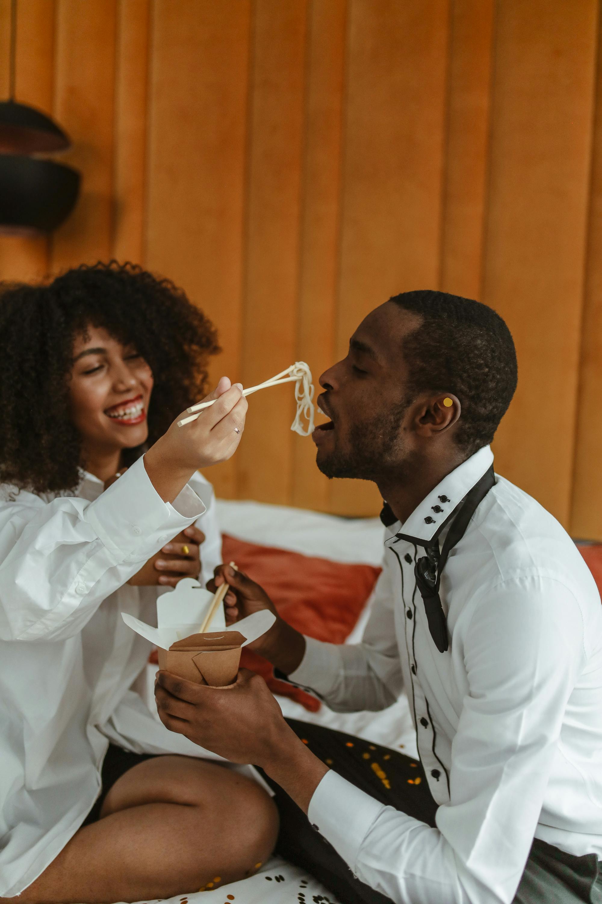 A Couple Eating Together · Free Stock Photo