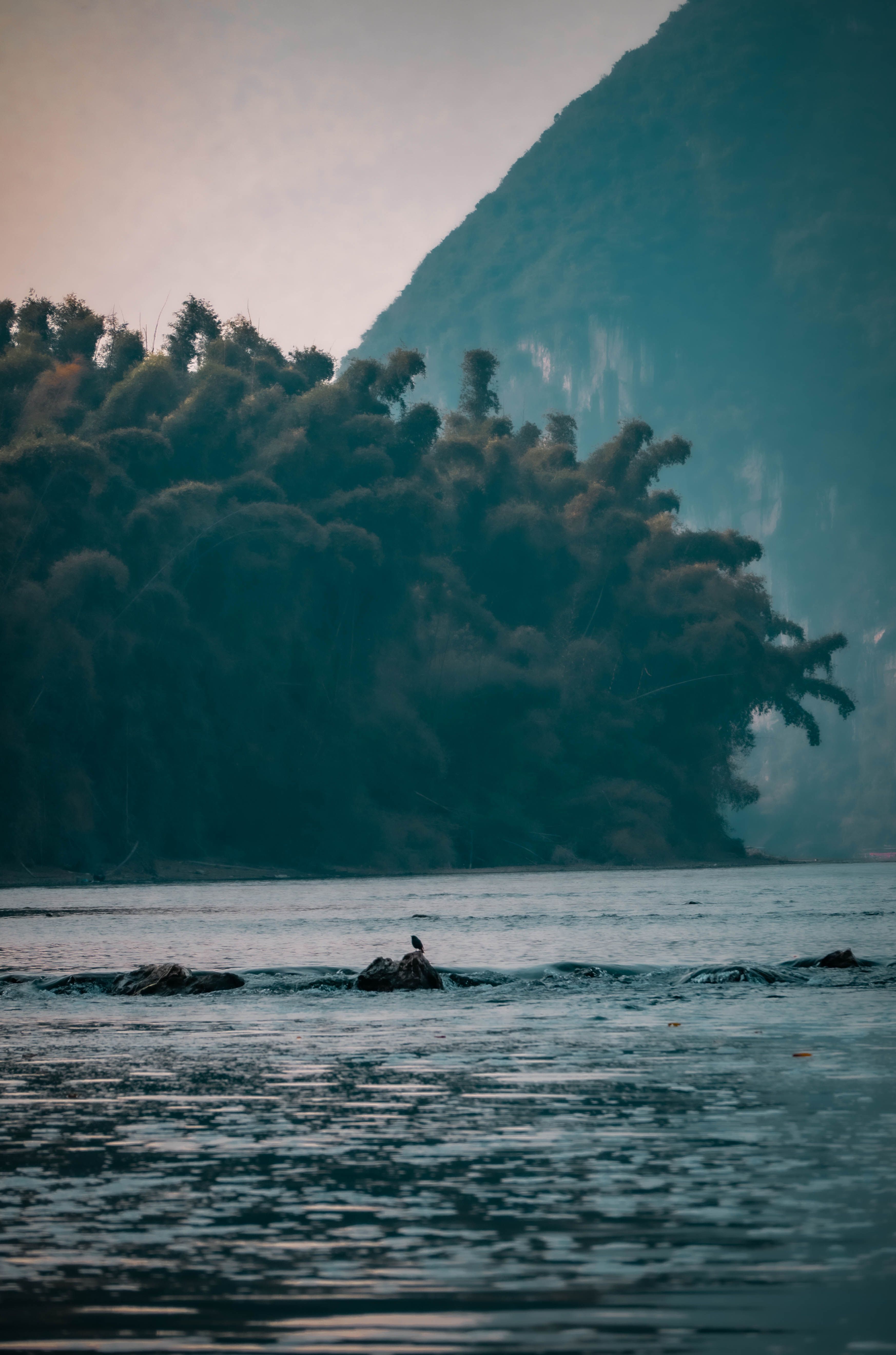 Evening Landscape of a Mountain Lake · Free Stock Photo