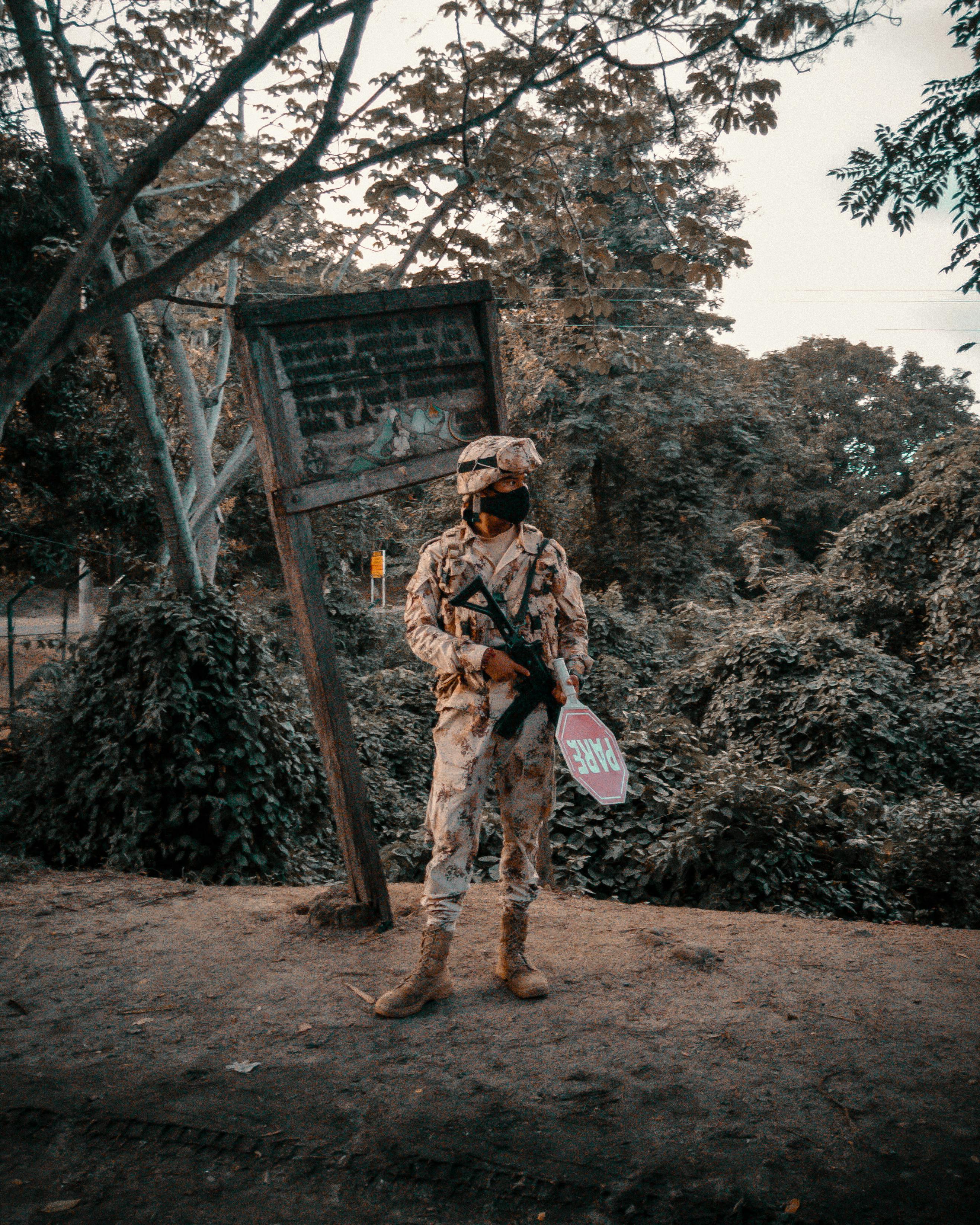Soldier among Trees · Free Stock Photo
