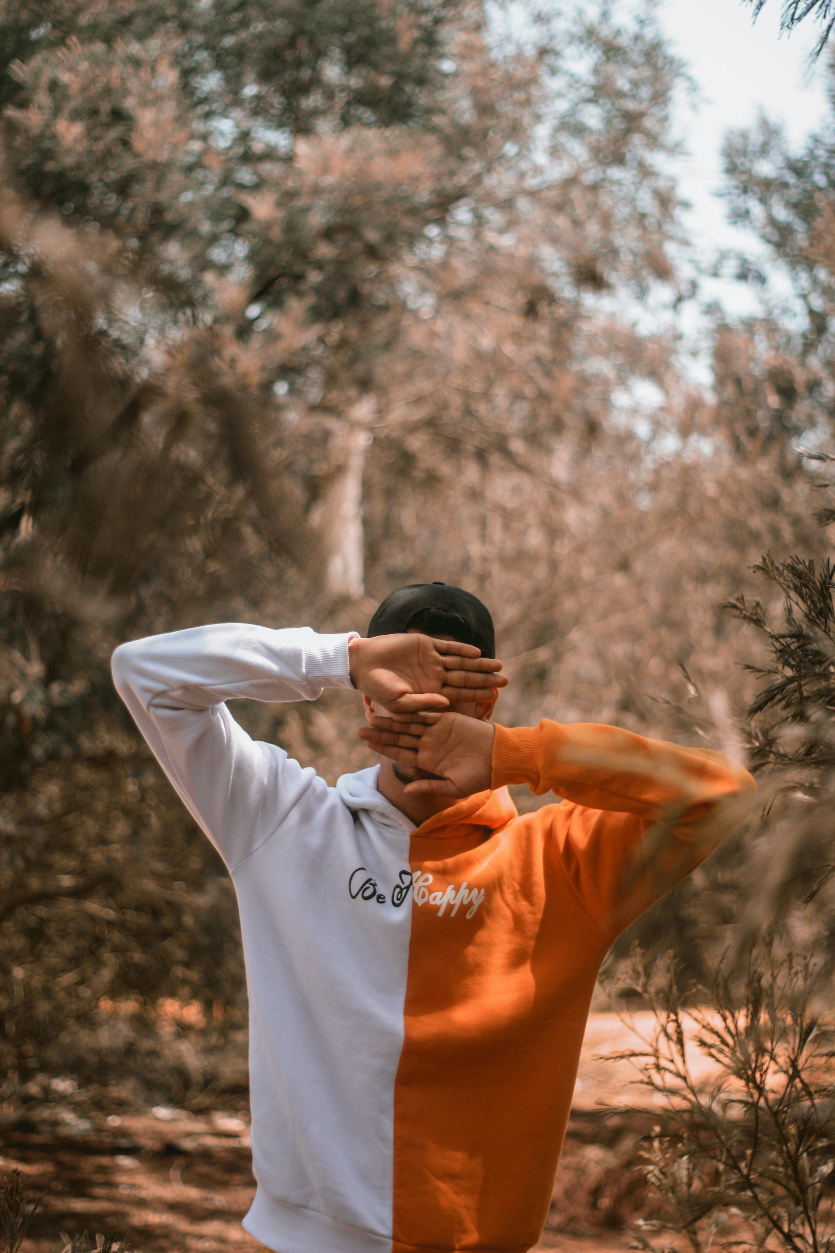 A Man Covering His Face · Free Stock Photo