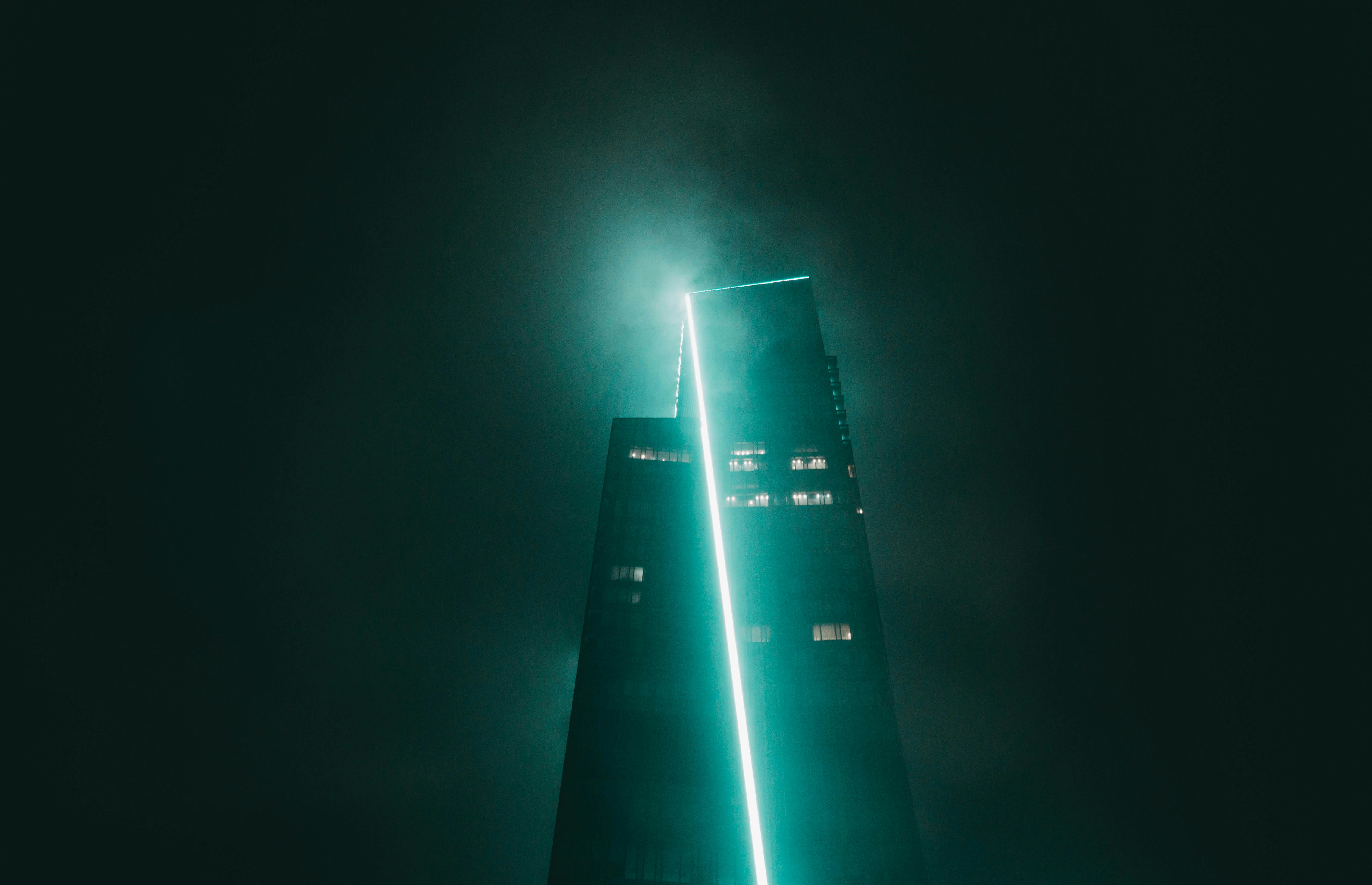 High Rise Buildings at Night · Free Stock Photo