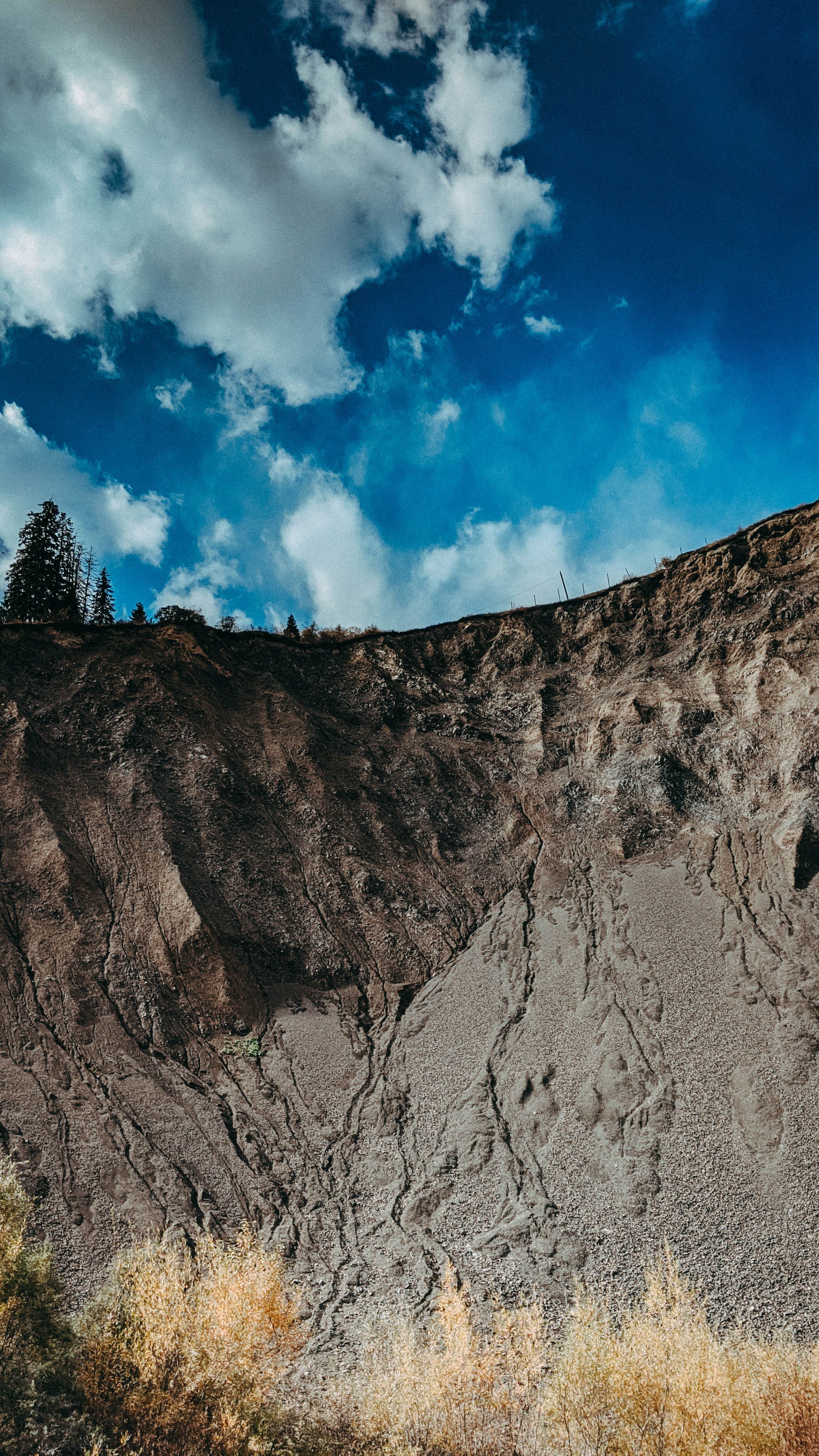 Landscape with Cliffs and a Reservoir · Free Stock Photo