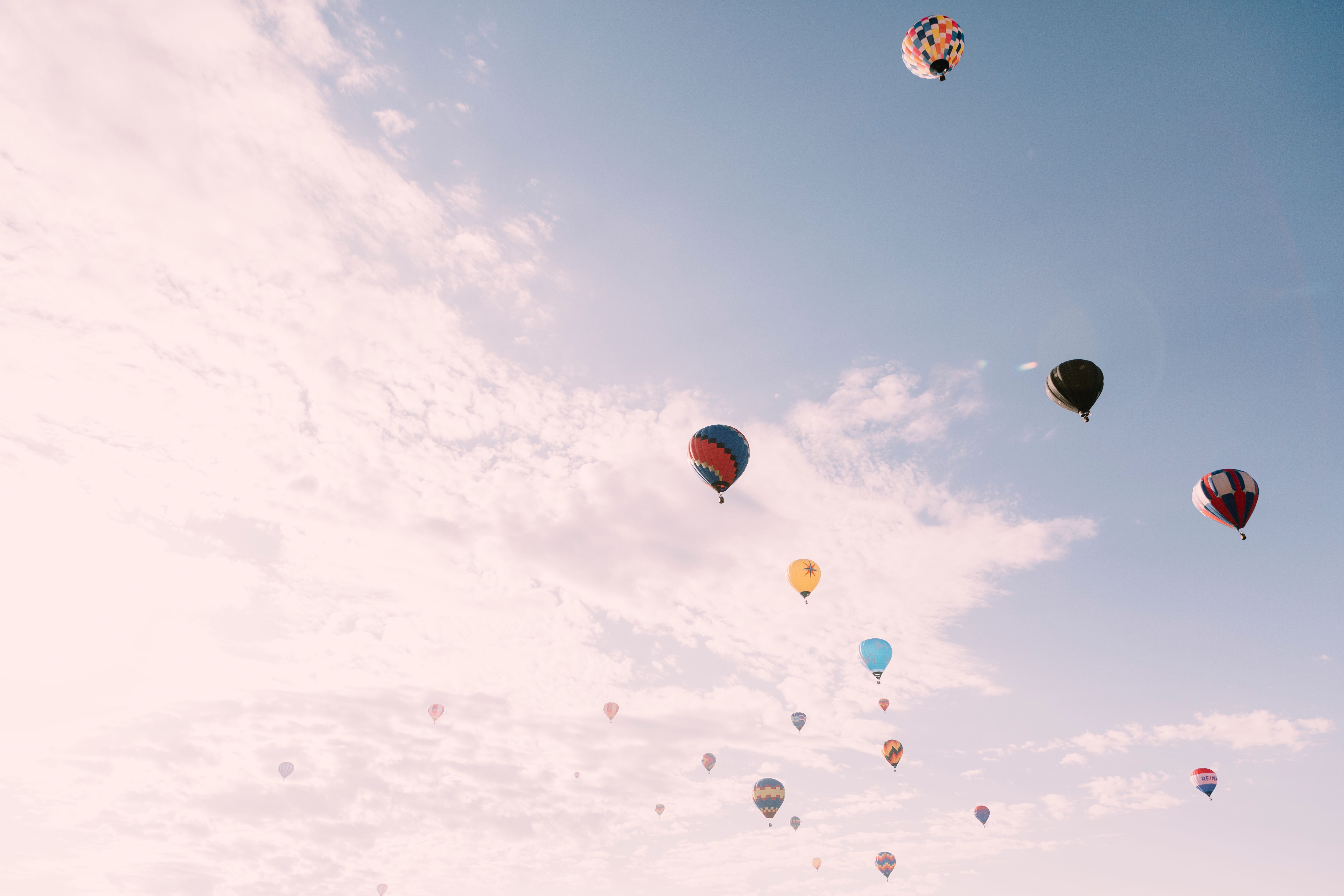 Hot Air Balloons Flying · Free Stock Photo