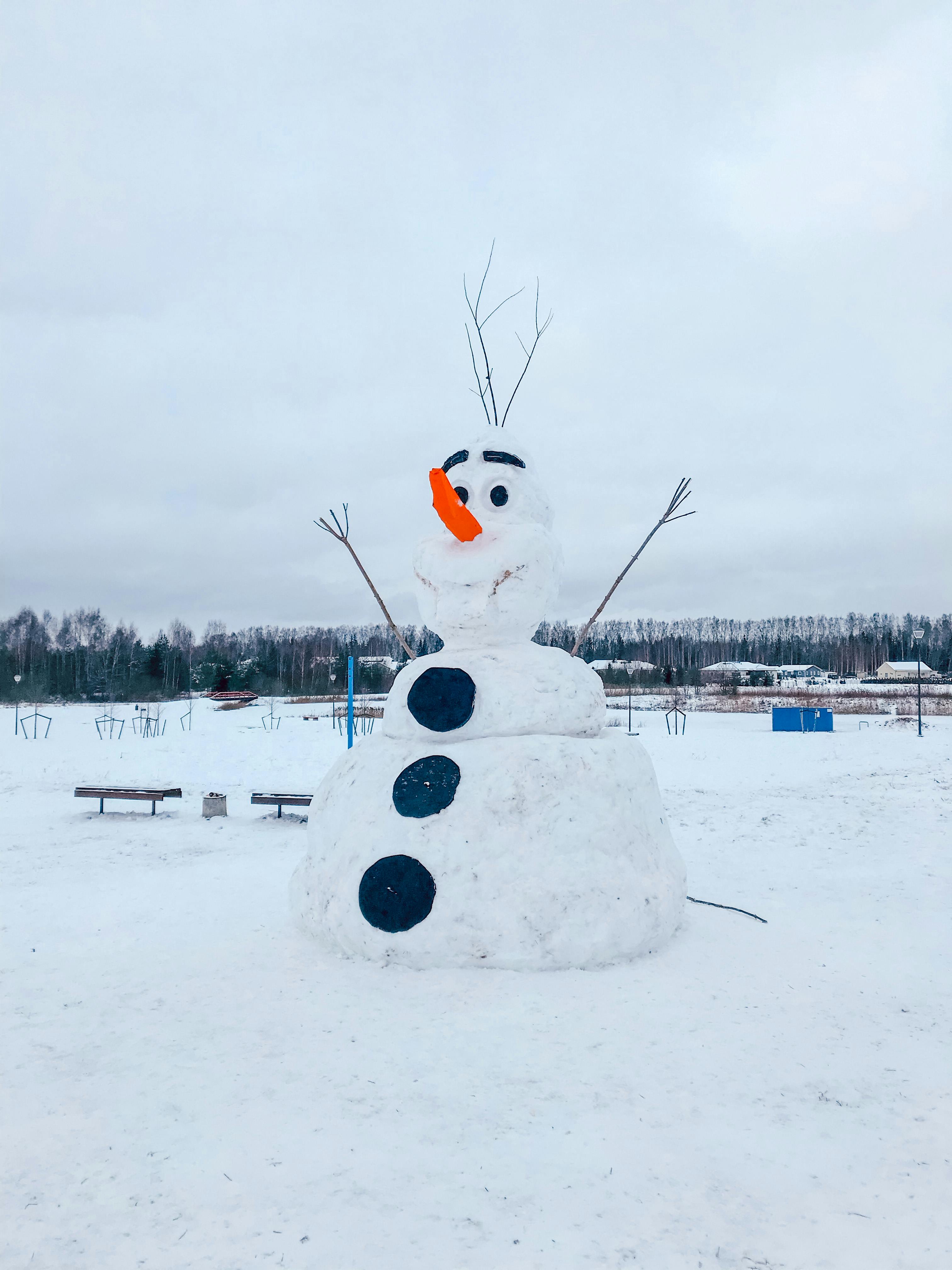 Scarf on a Snow · Free Stock Photo