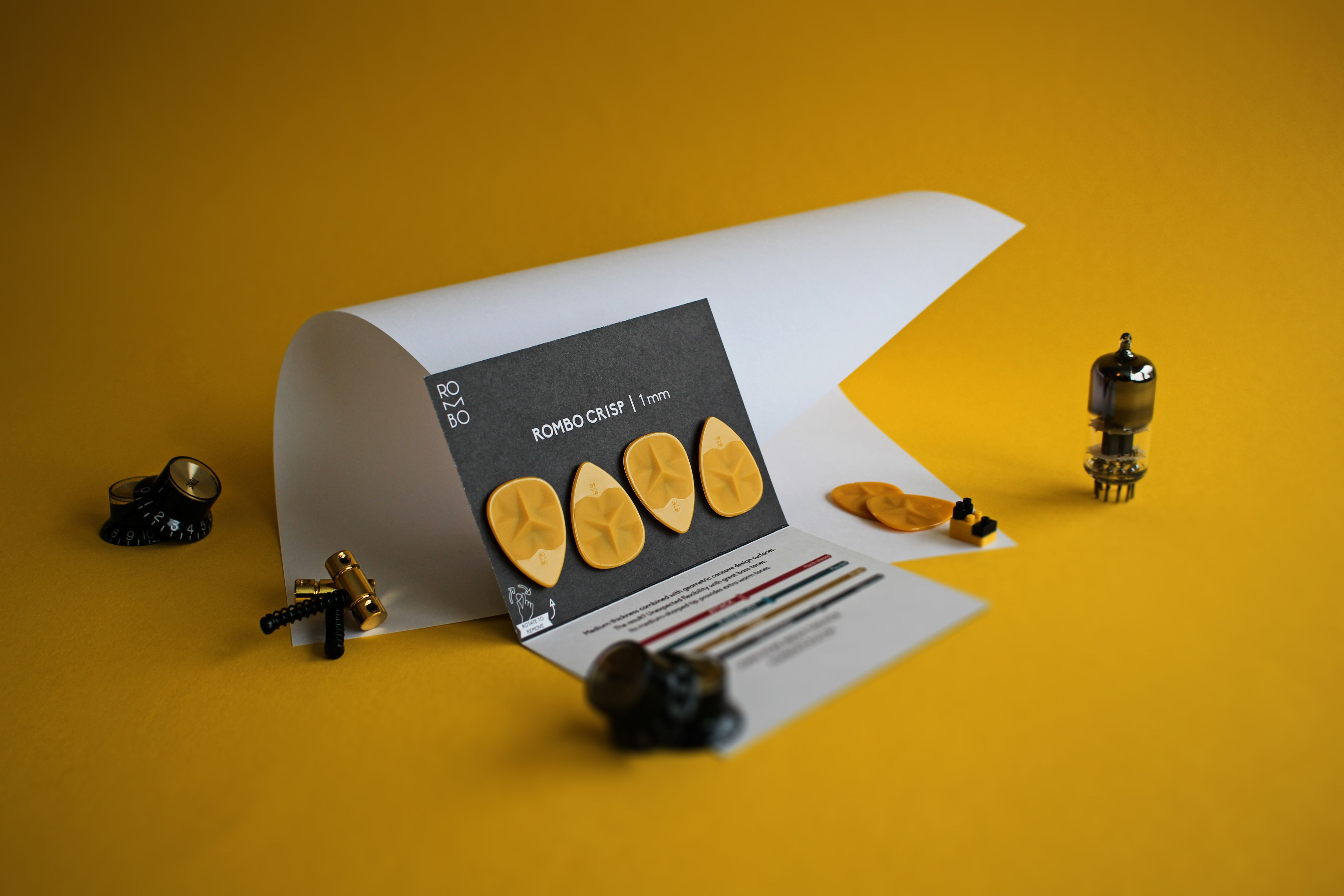 Photo of Yellow Guitar Picks · Free Stock Photo
