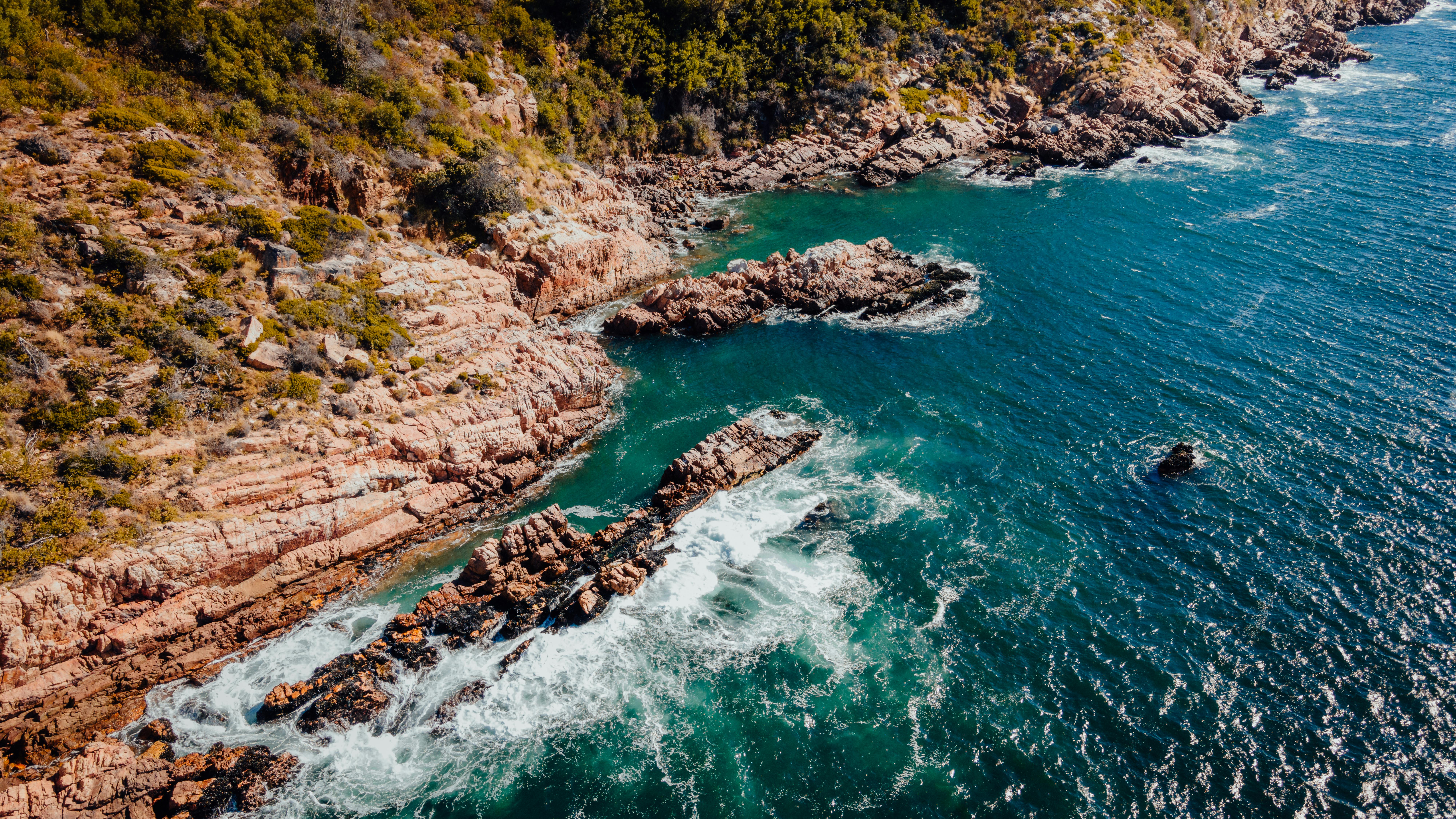Aerial View of Coastal Cliff · Free Stock Photo