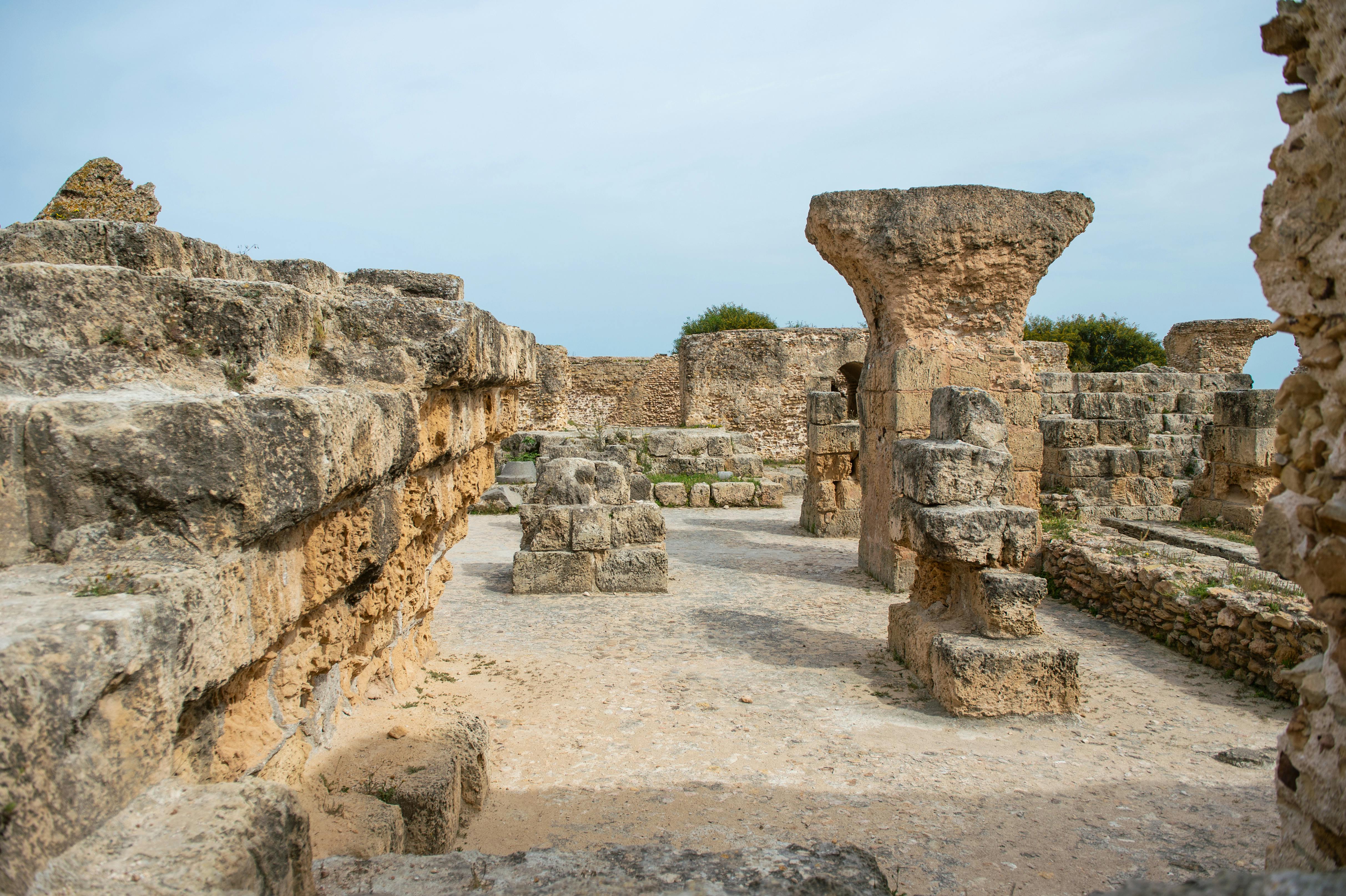 Ancient stone ruins in Carthage · Free Stock Photo
