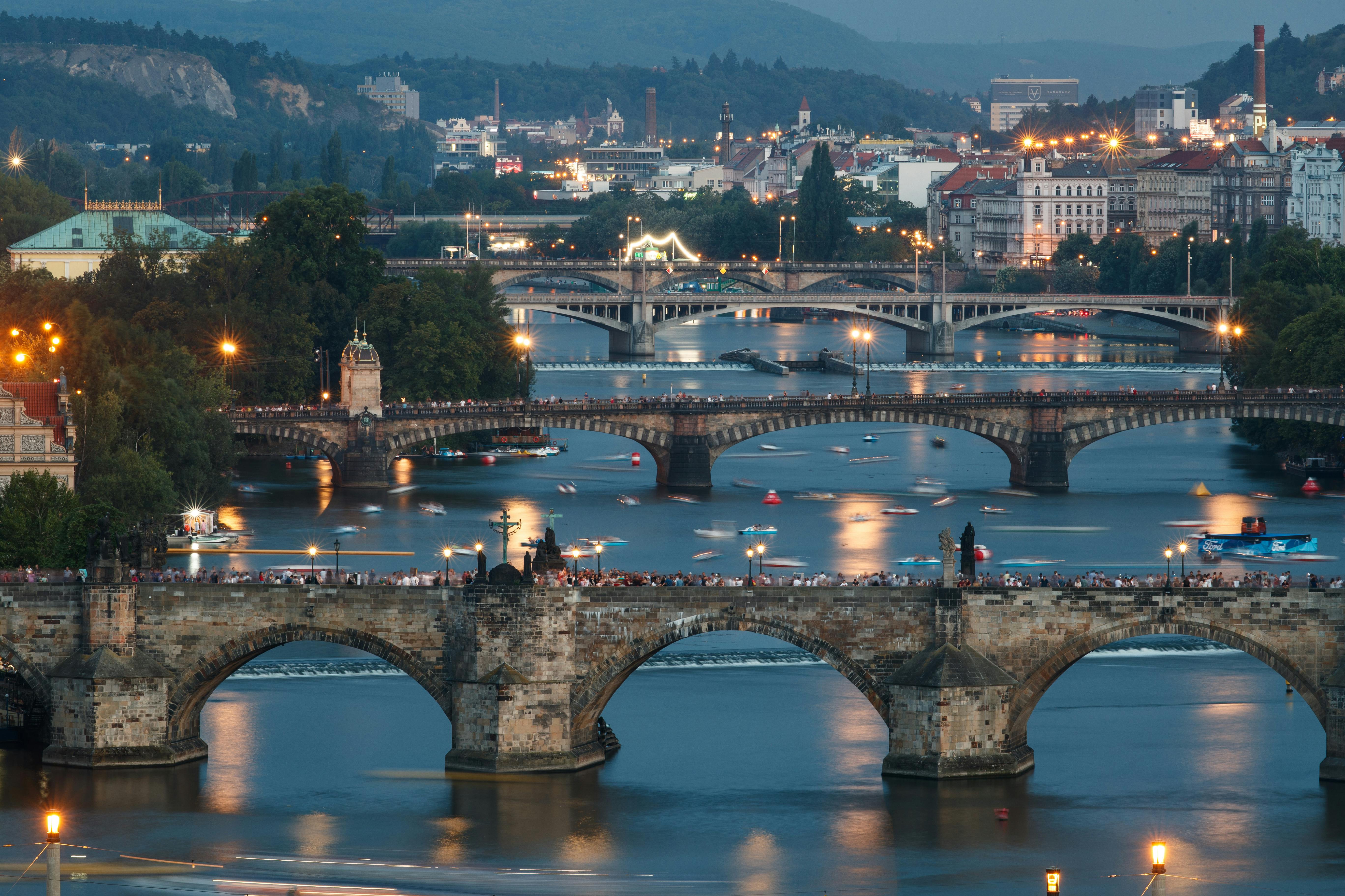 Concrete Bridge with Mountain View · Free Stock Photo