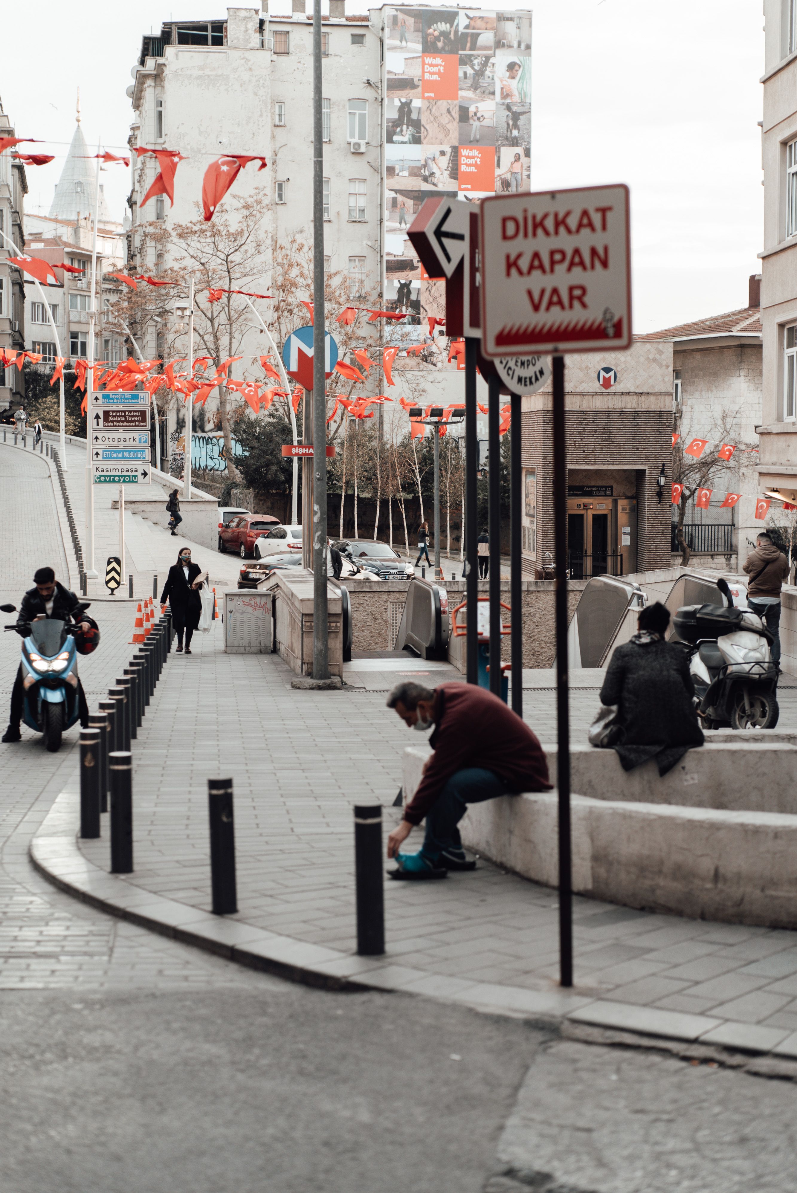 Faceless people in city street on sidewalk and road · Free Stock Photo