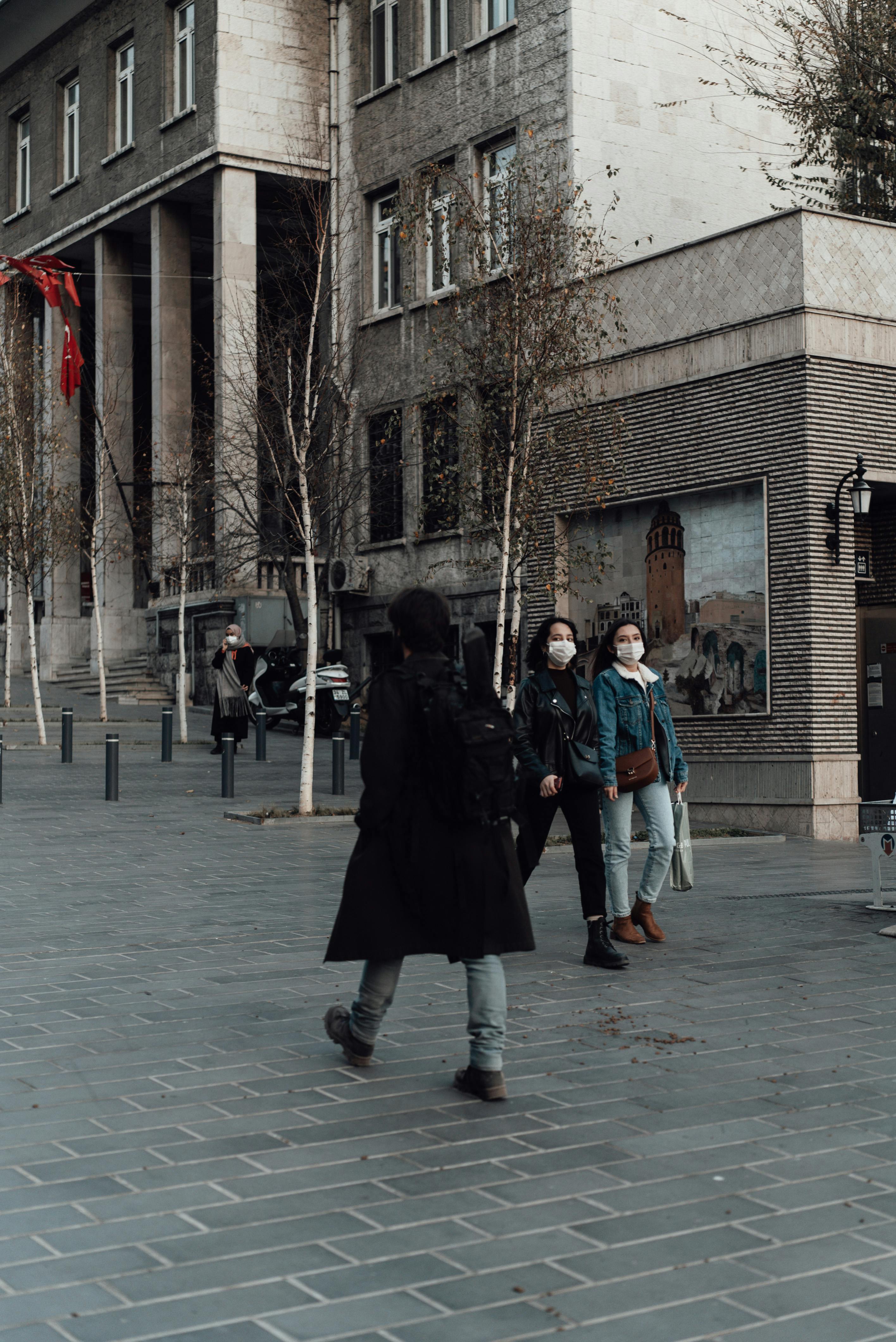 Anonymous people walking on street of megapolis at sundown · Free Stock ...