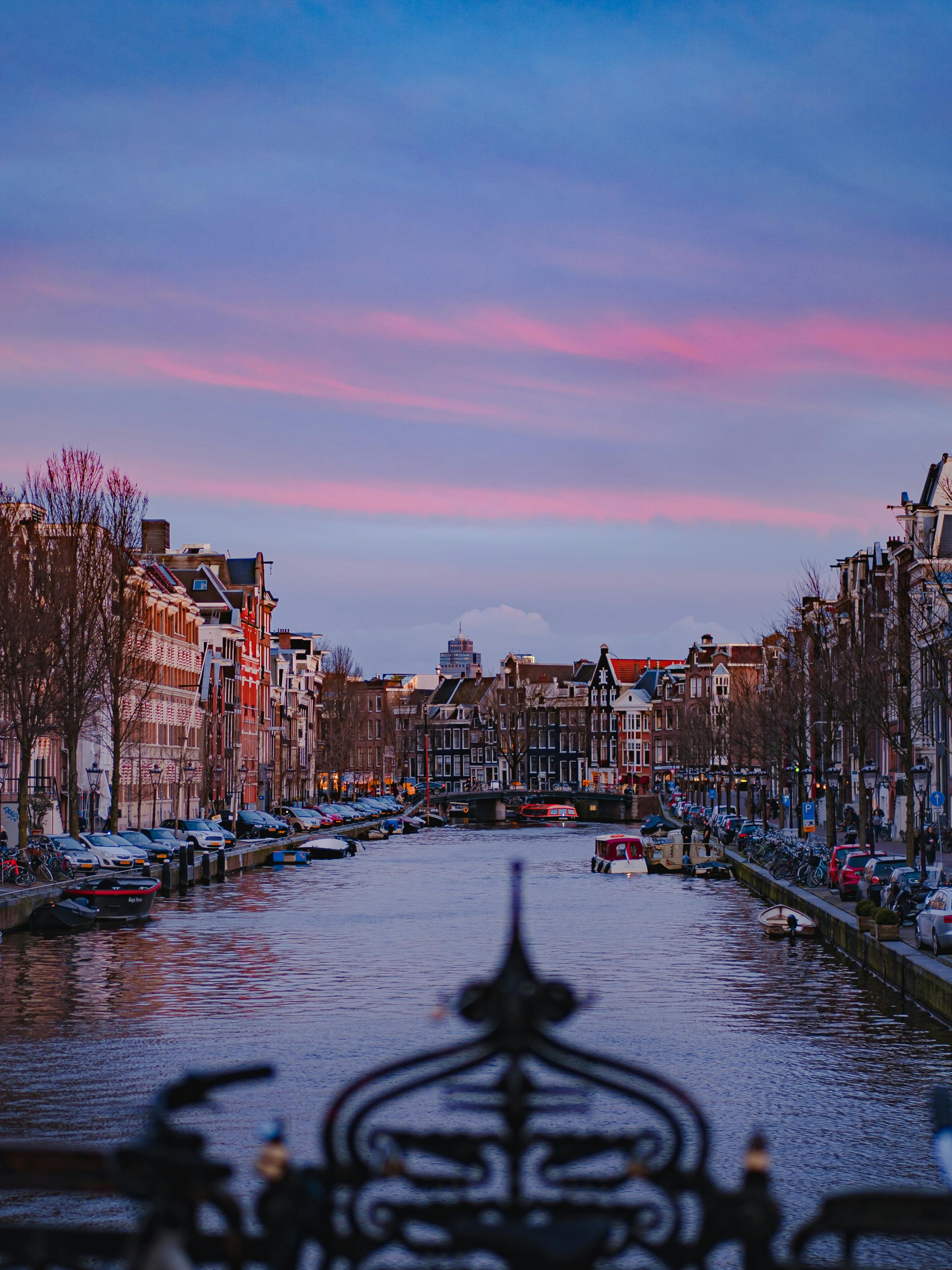 River Between Buildings · Free Stock Photo