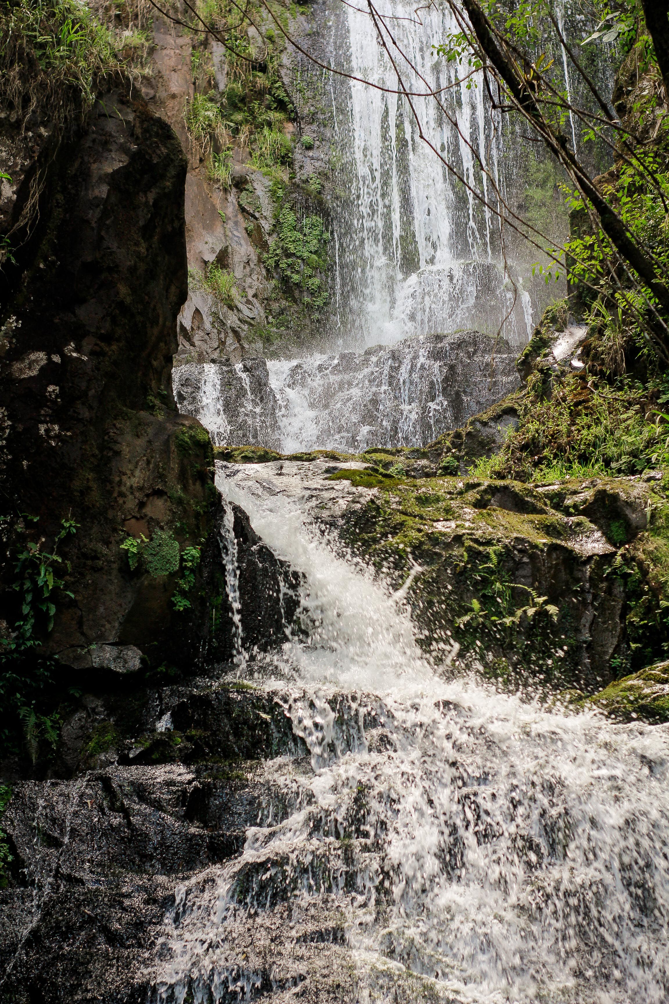 Landscape With Waterfall and Cliff · Free Stock Photo