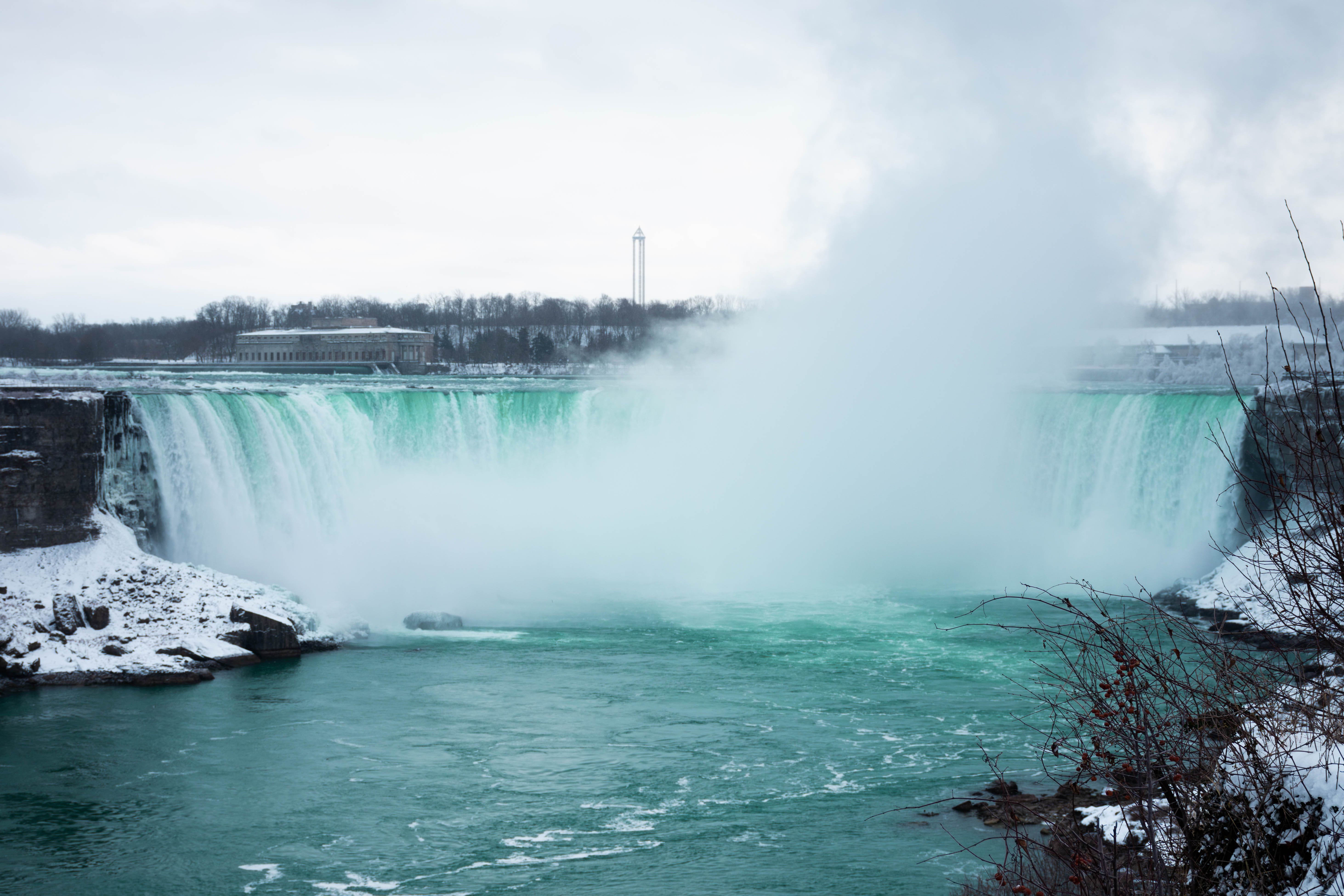Boat Beside Waterfalls · Free Stock Photo