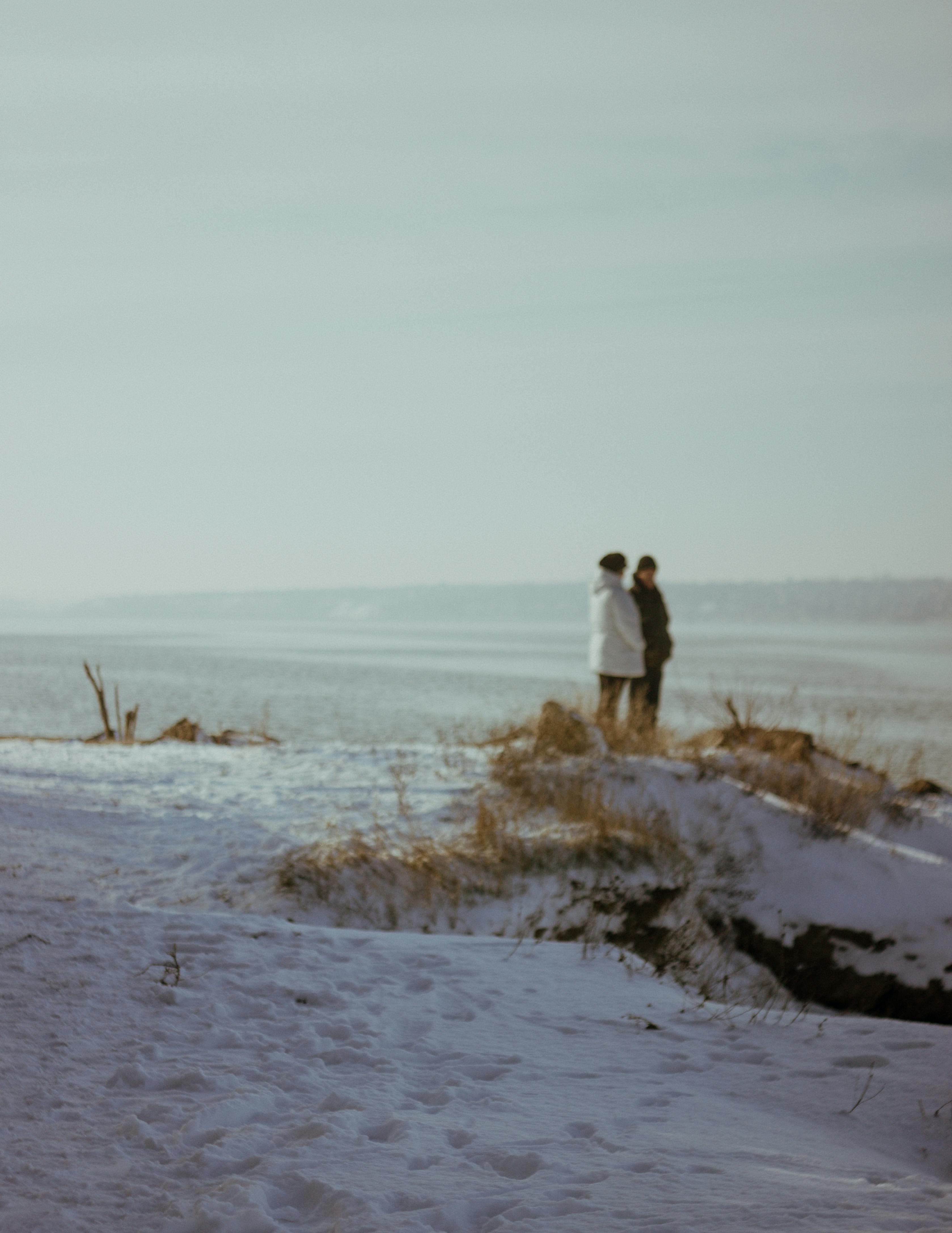 Snow Reflecting in an Icy River · Free Stock Photo