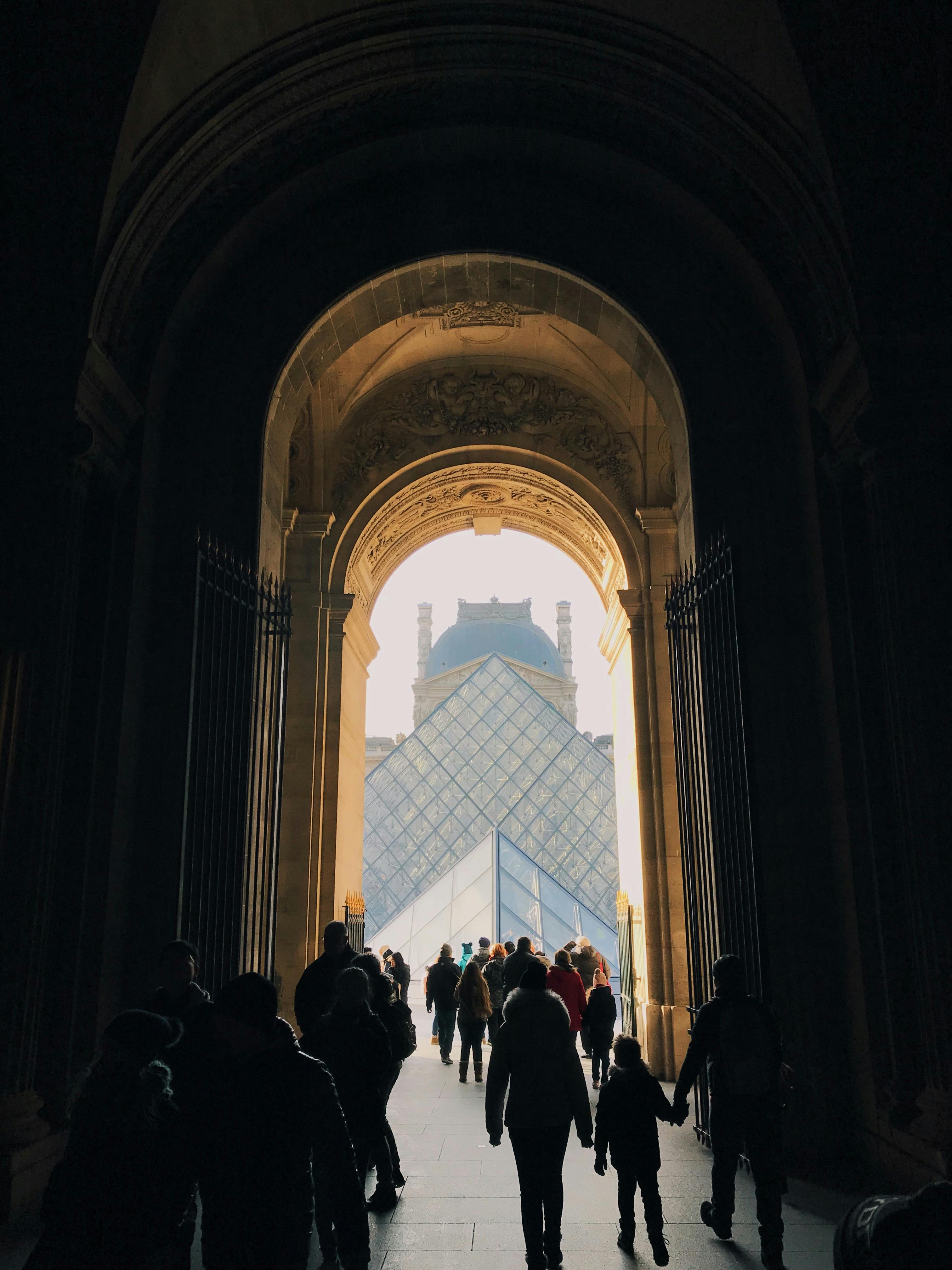 People Walking Inside a Building · Free Stock Photo