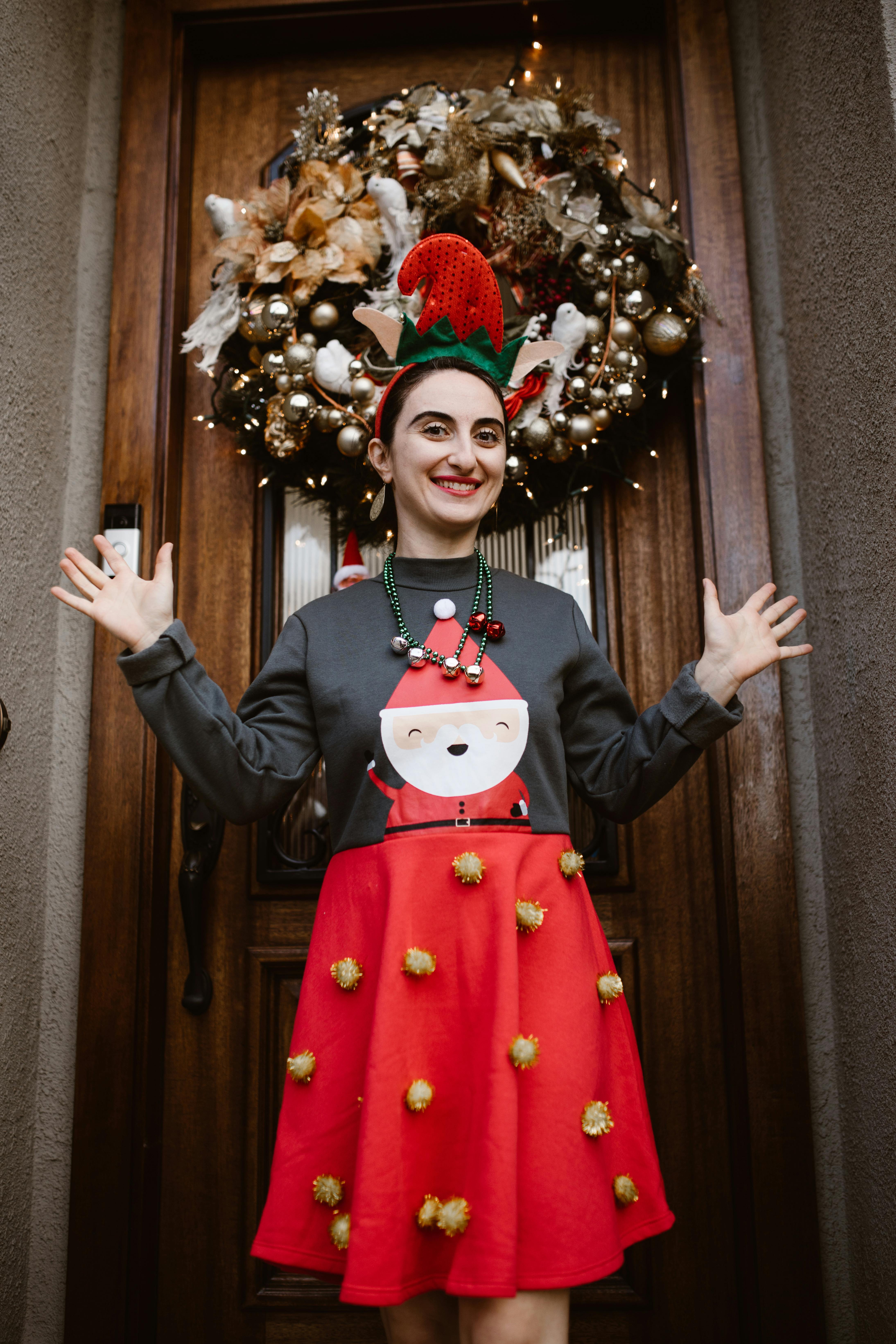 A Woman in a Festive Outfit · Free Stock Photo