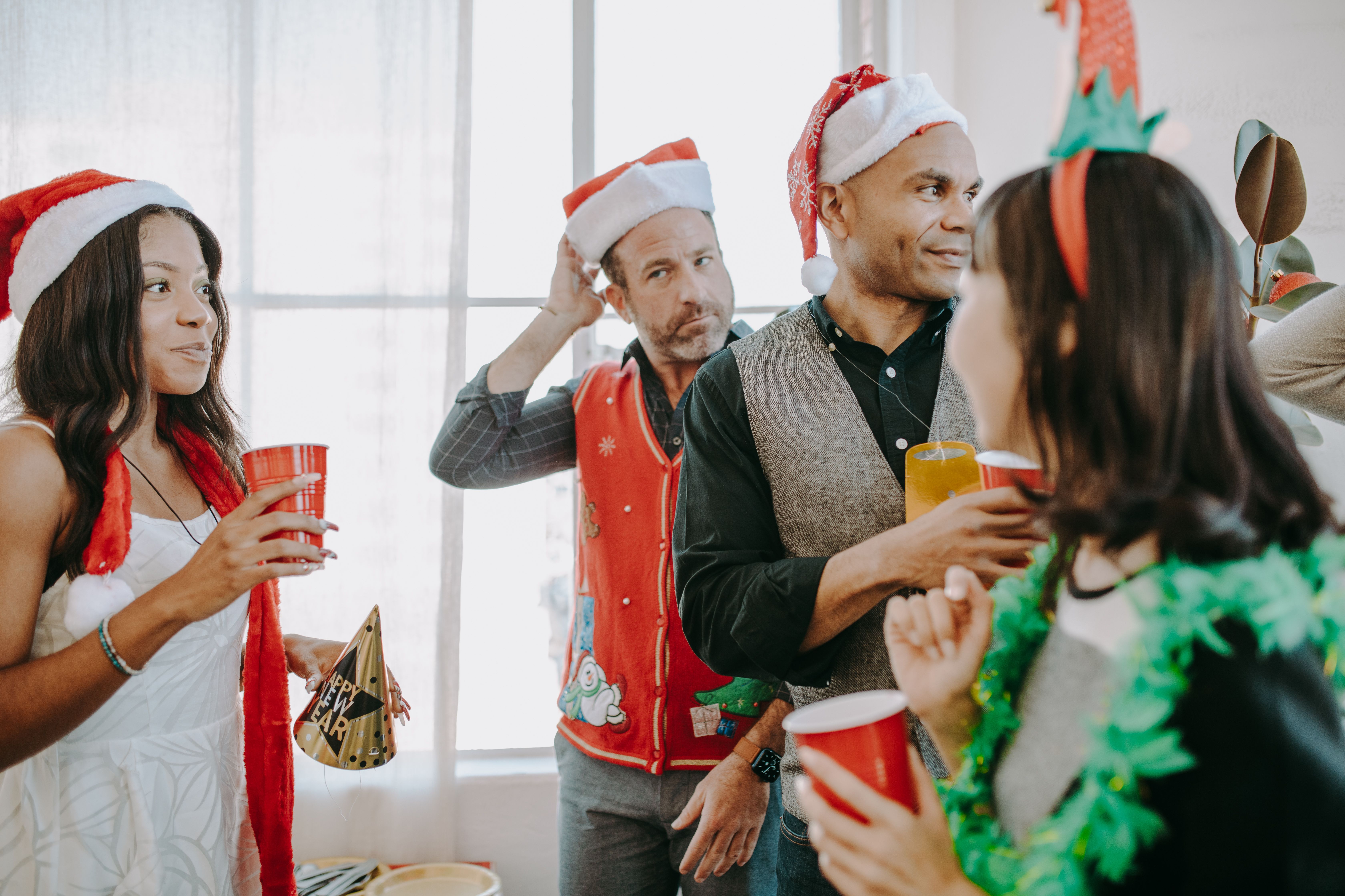 Employees Having a Christmas Party · Free Stock Photo