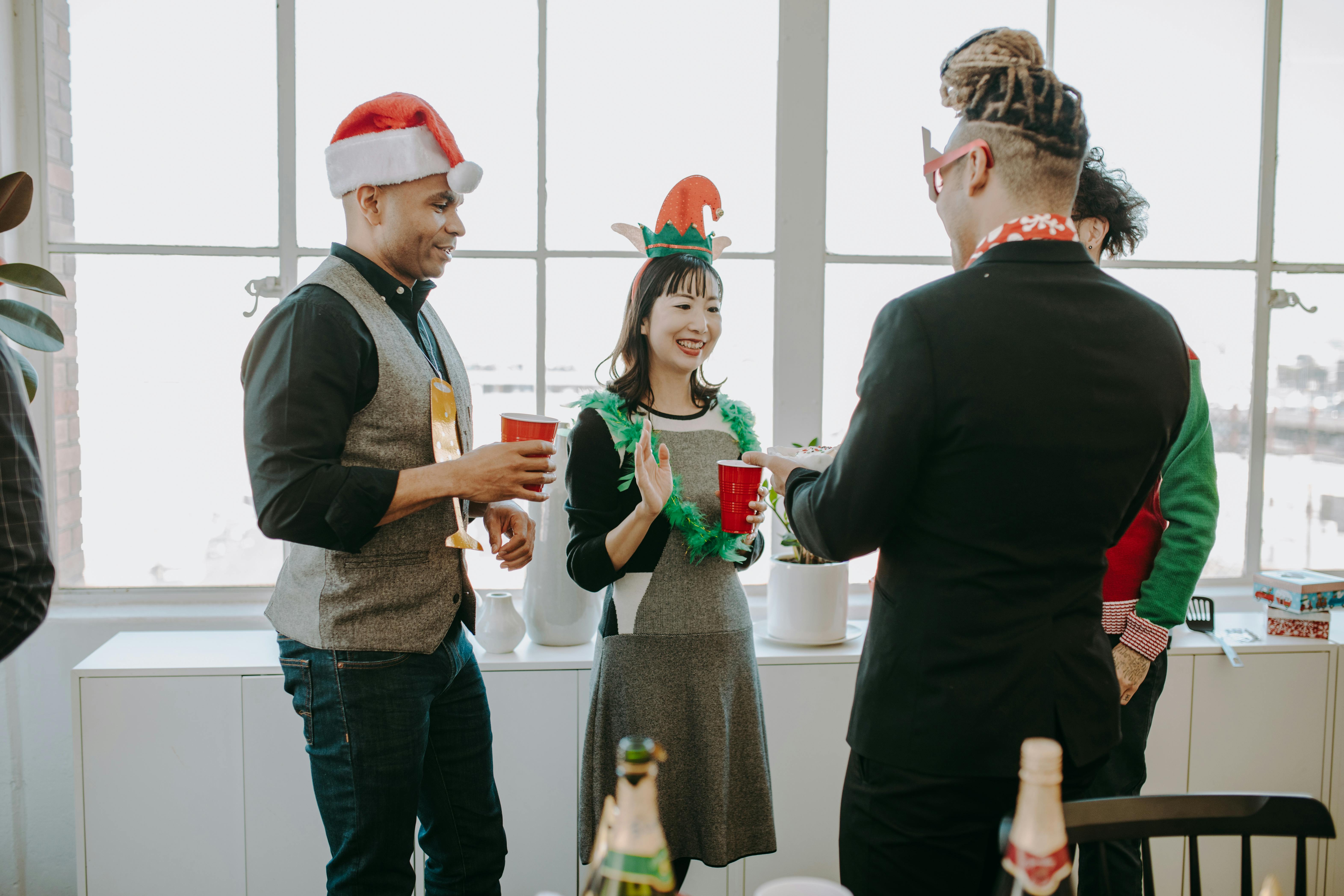 Employees Having a Christmas Party · Free Stock Photo
